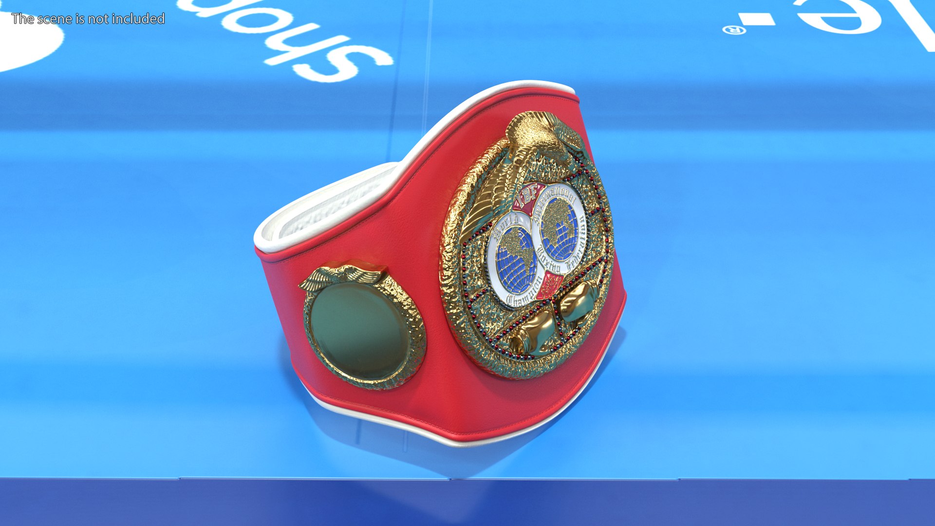 IBF Championship Belt Folded 3D model - TurboSquid 2121531
