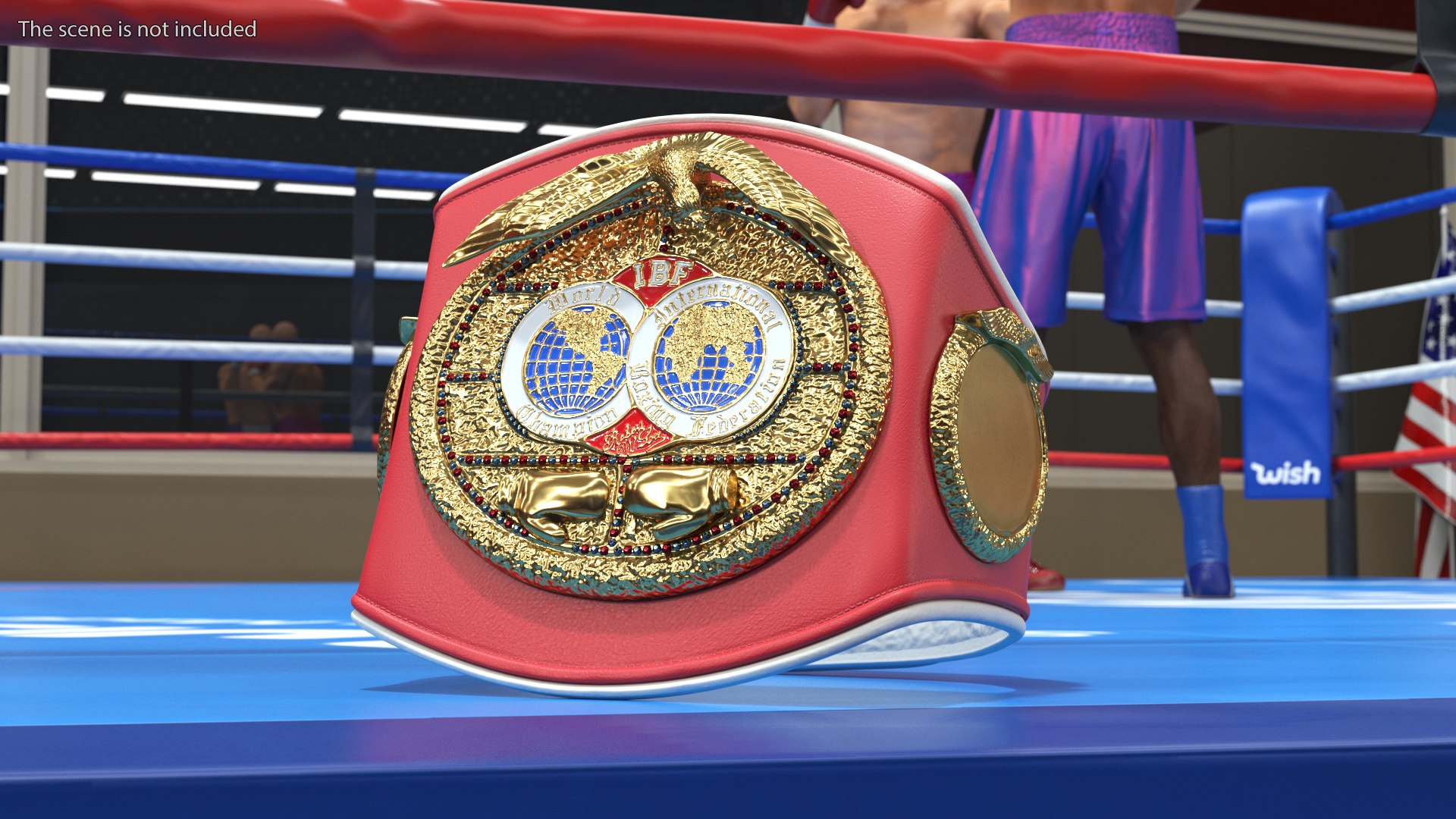 IBF Championship Belt Folded 3D Model - TurboSquid 2121531