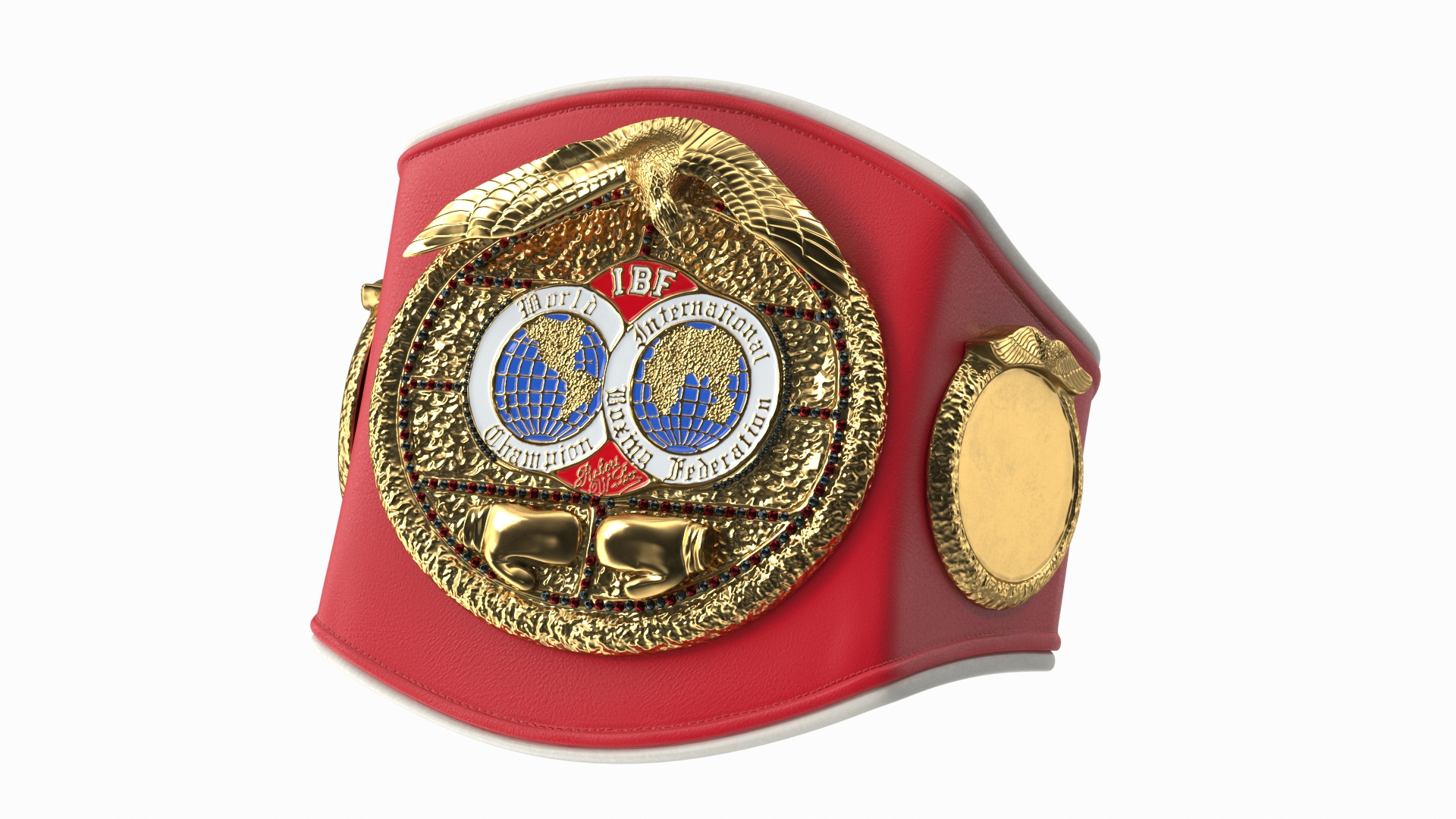 IBF Championship Belt Folded 3D Model - TurboSquid 2121531