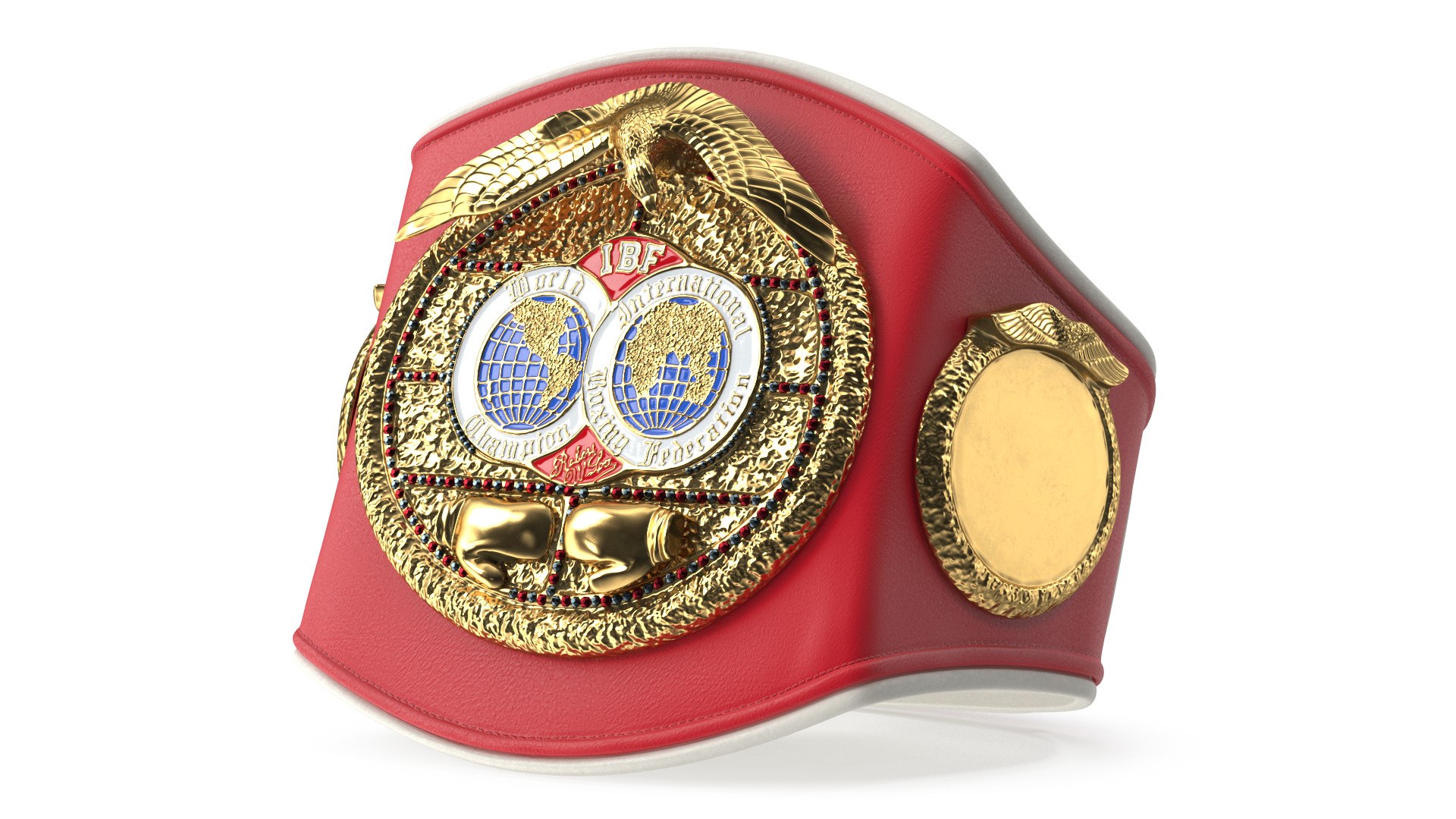 IBF Championship Belt Folded 3D model - TurboSquid 2121531