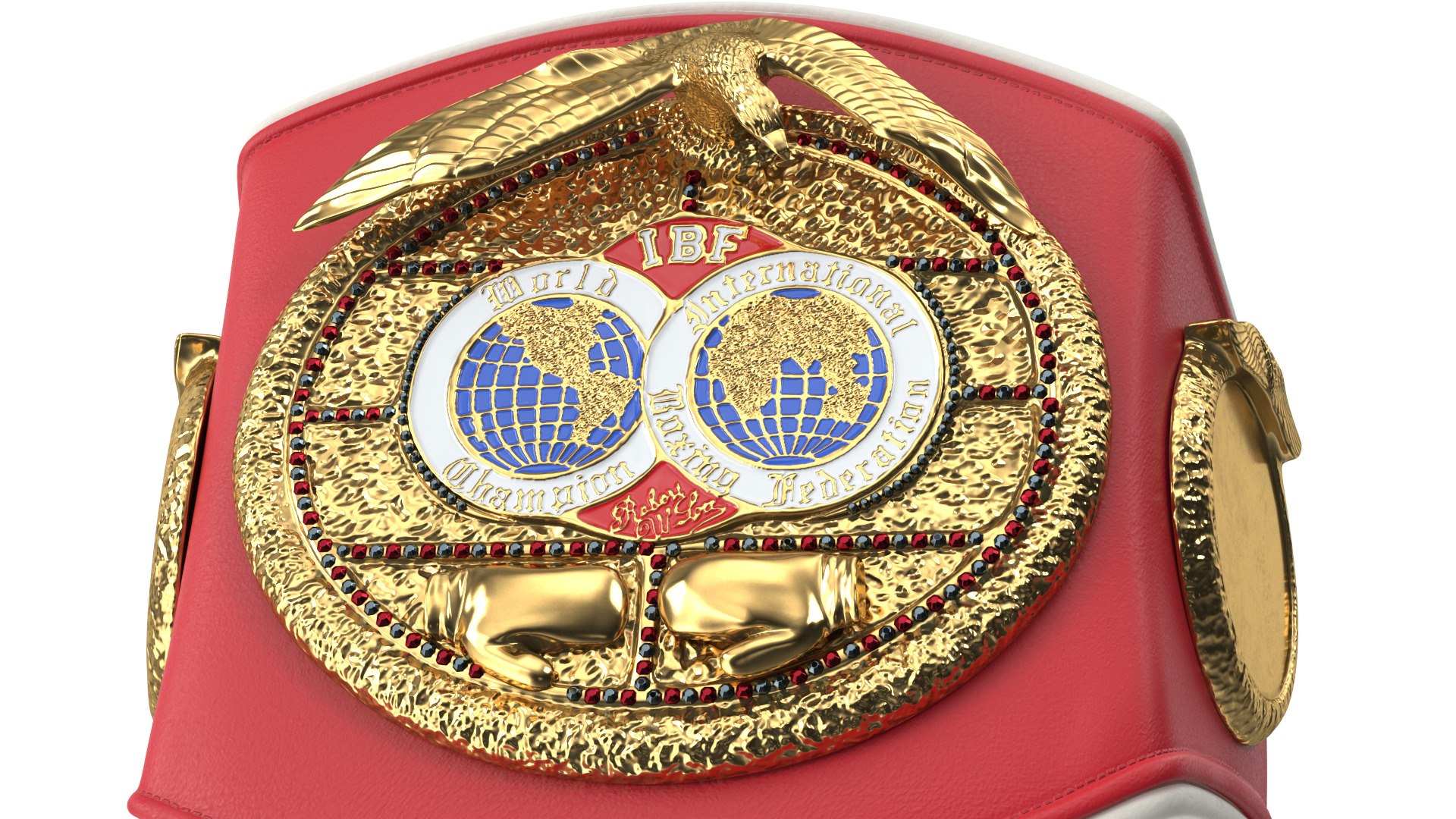 IBF Championship Belt Folded 3D Model - TurboSquid 2121531
