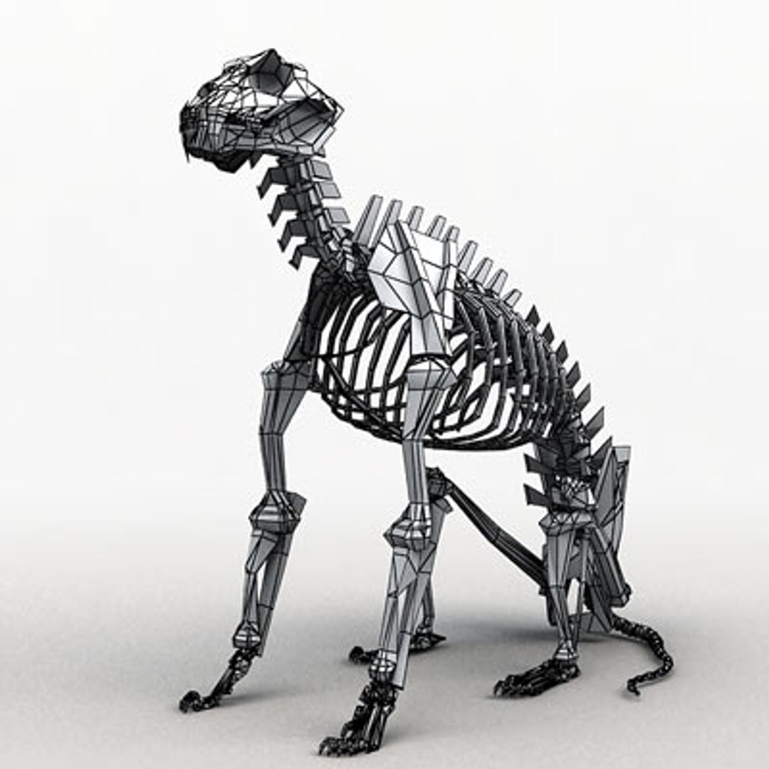 skeleton jaguars obj