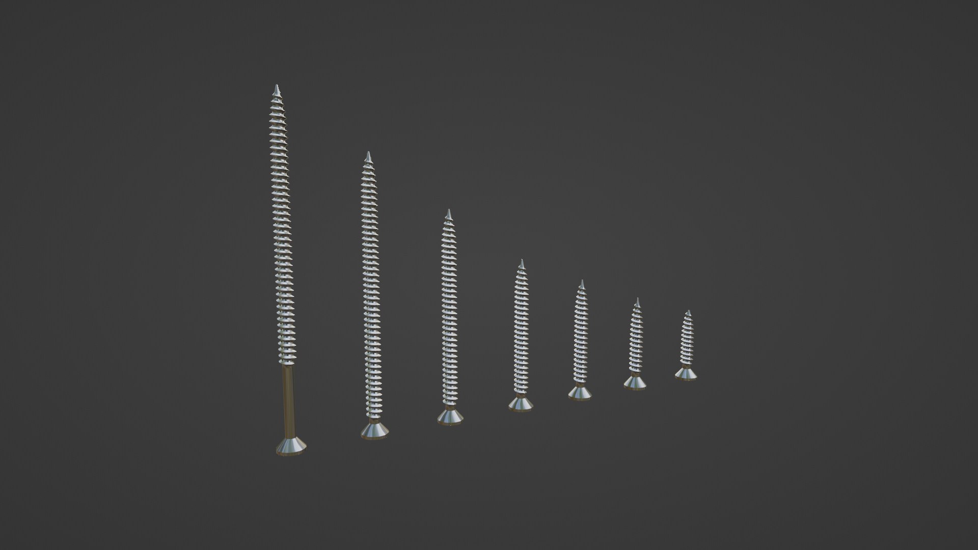 Screws Pack 3D - TurboSquid 2213339