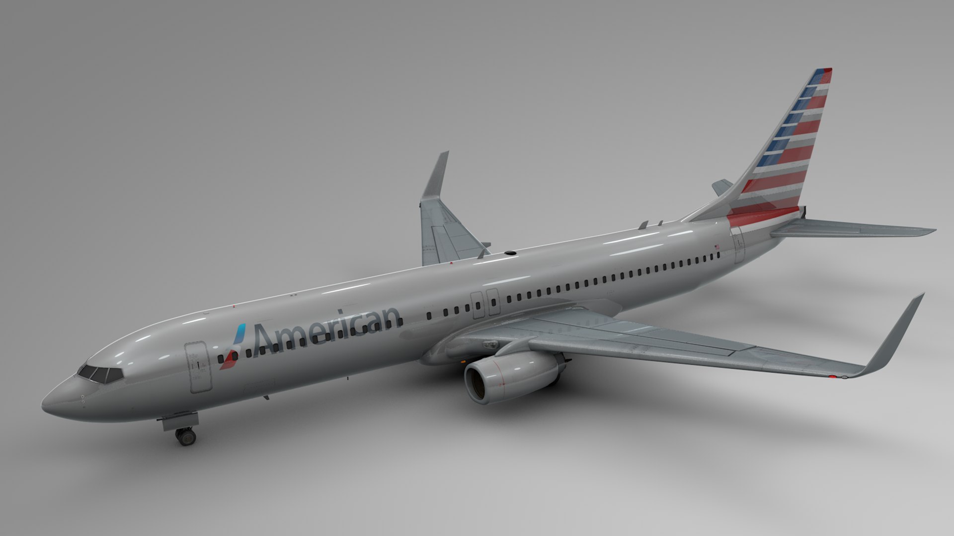 American Airlines Boeing 737-800 3D Model - TurboSquid 1473989
