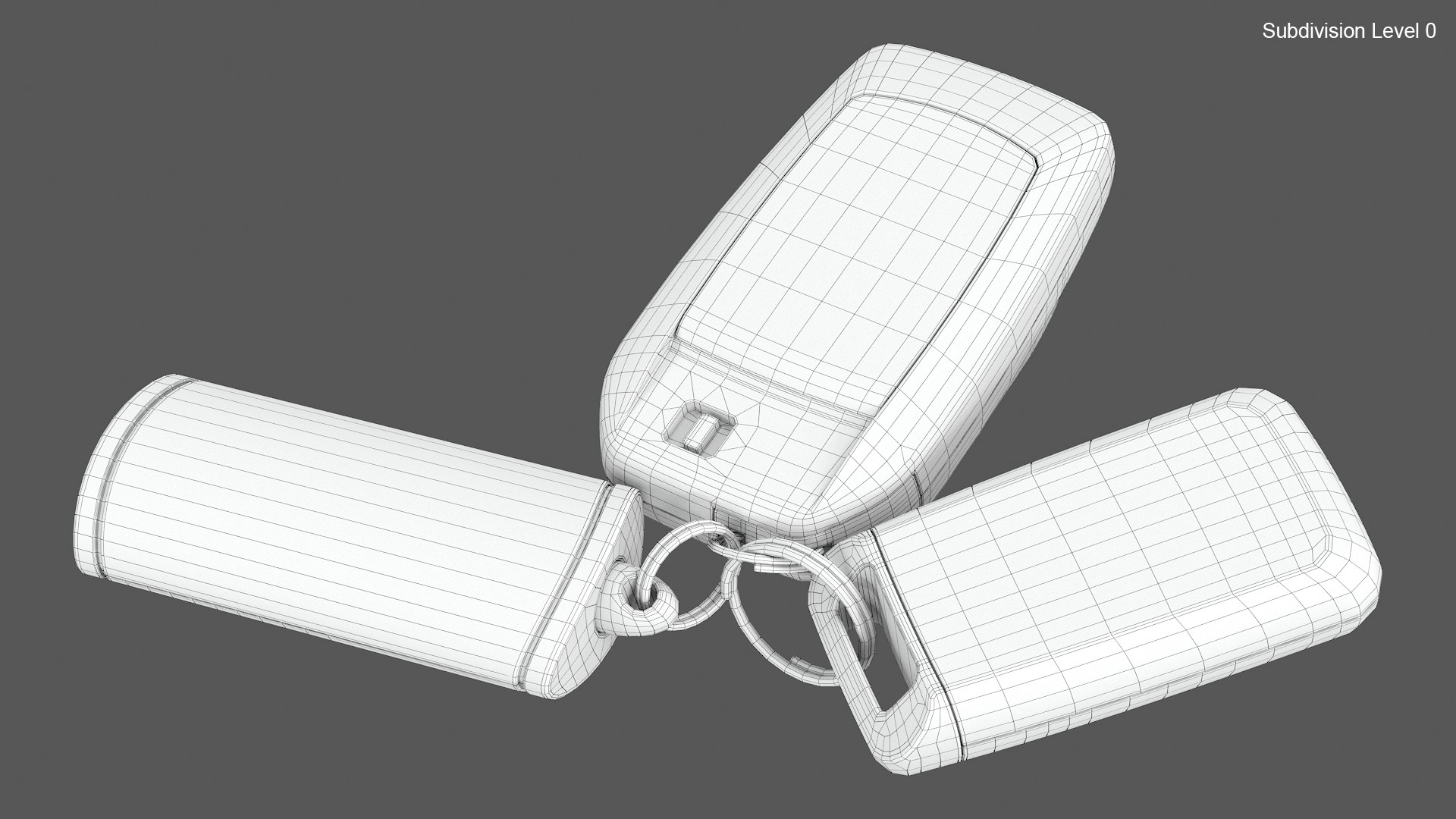 3D Model Car Key Set 03 - TurboSquid 2135800