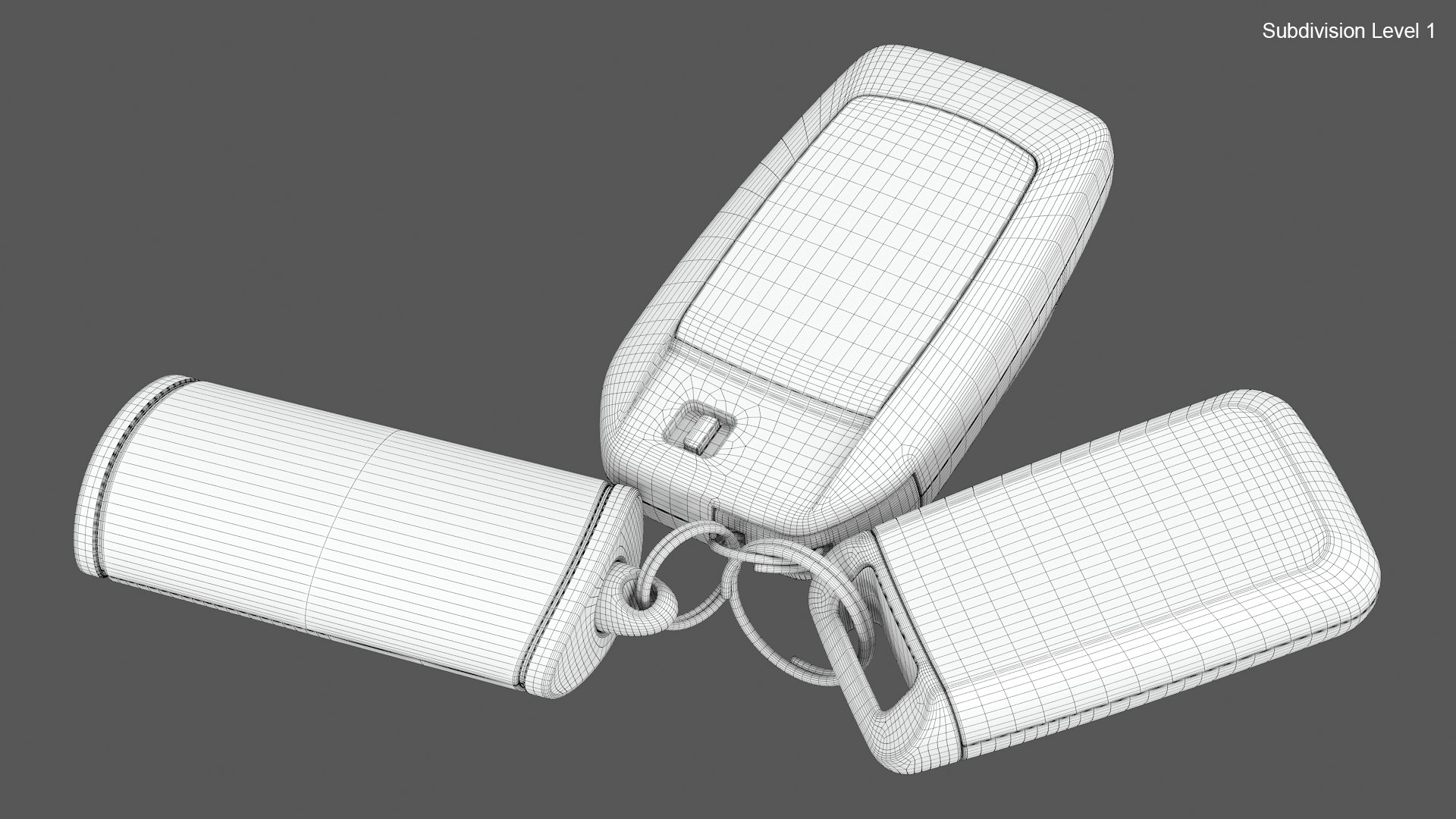 3D Model Car Key Set 03 - TurboSquid 2135800