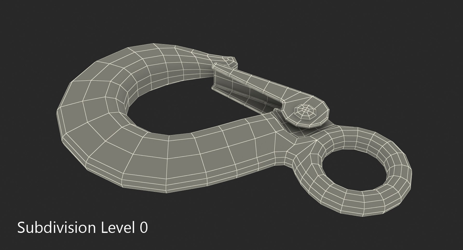 Self Closing Eye Hook 3D - TurboSquid 1283281