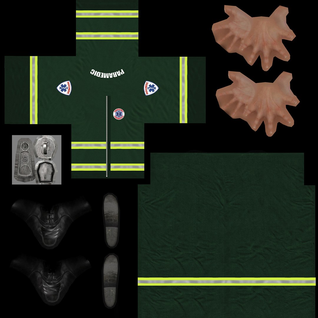 3D Female Paramedic Model - TurboSquid 1320012
