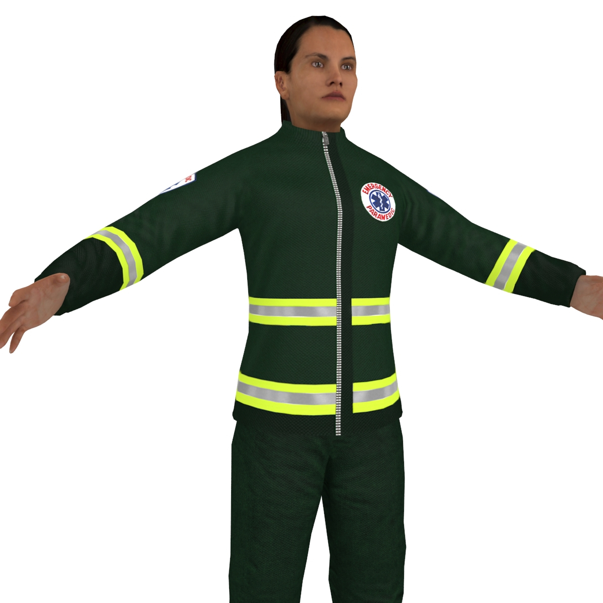 3D female paramedic model - TurboSquid 1320012