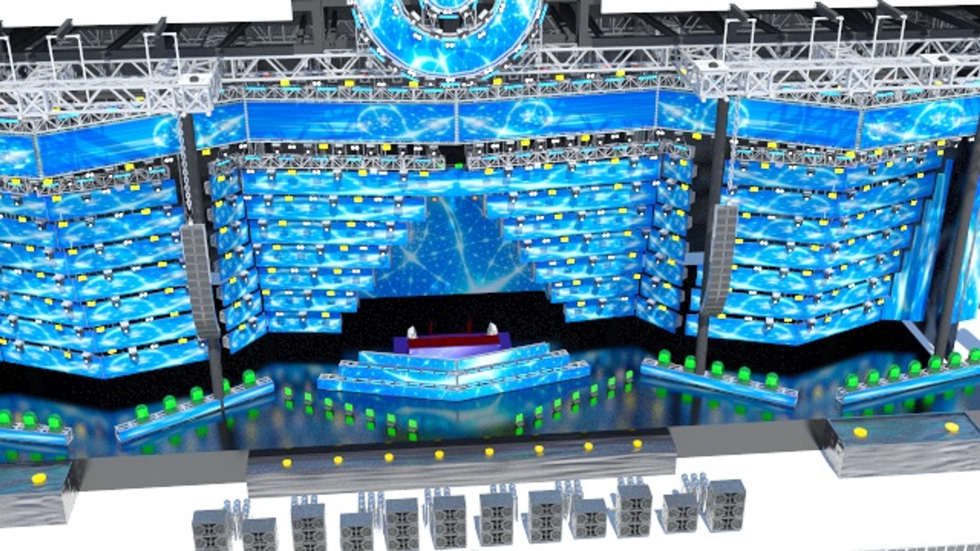 3D Model Ultra Music Festival 2019 Main Stage - TurboSquid 1733095