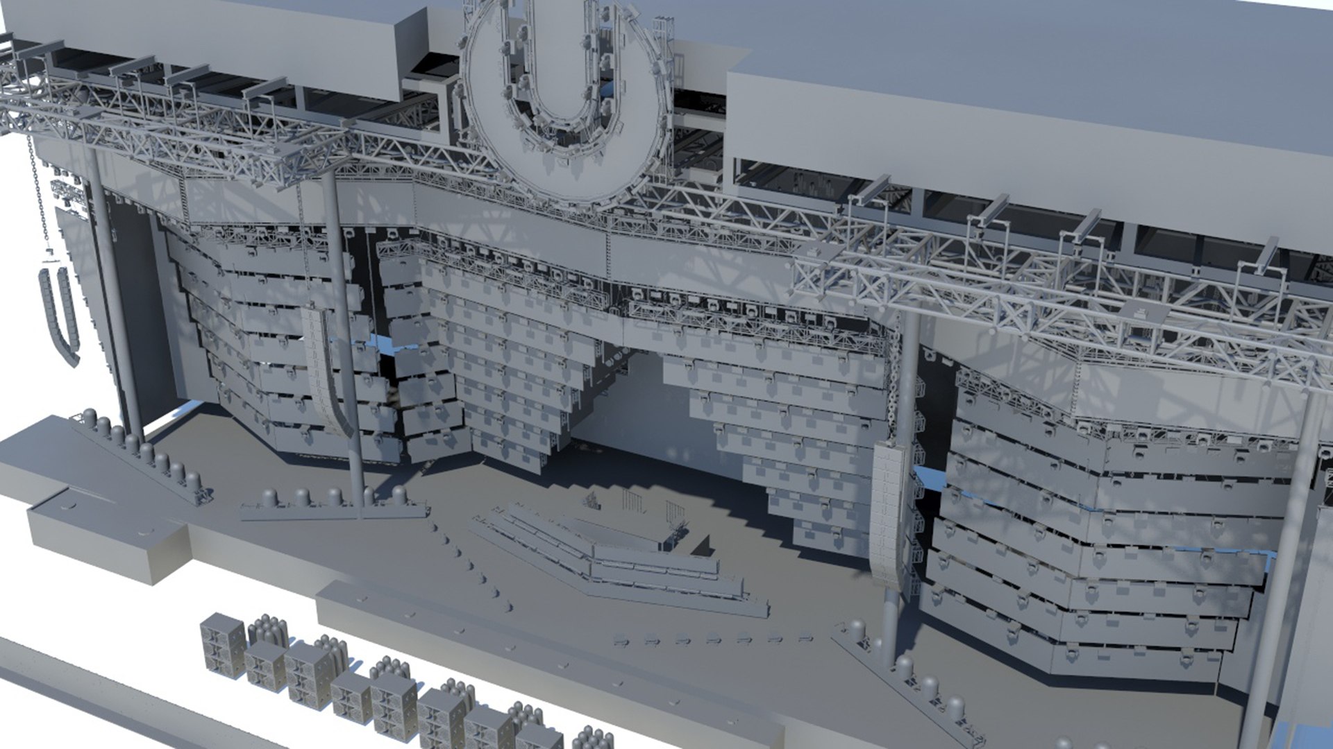 3D Model Ultra Music Festival 2019 Main Stage - TurboSquid 1733095