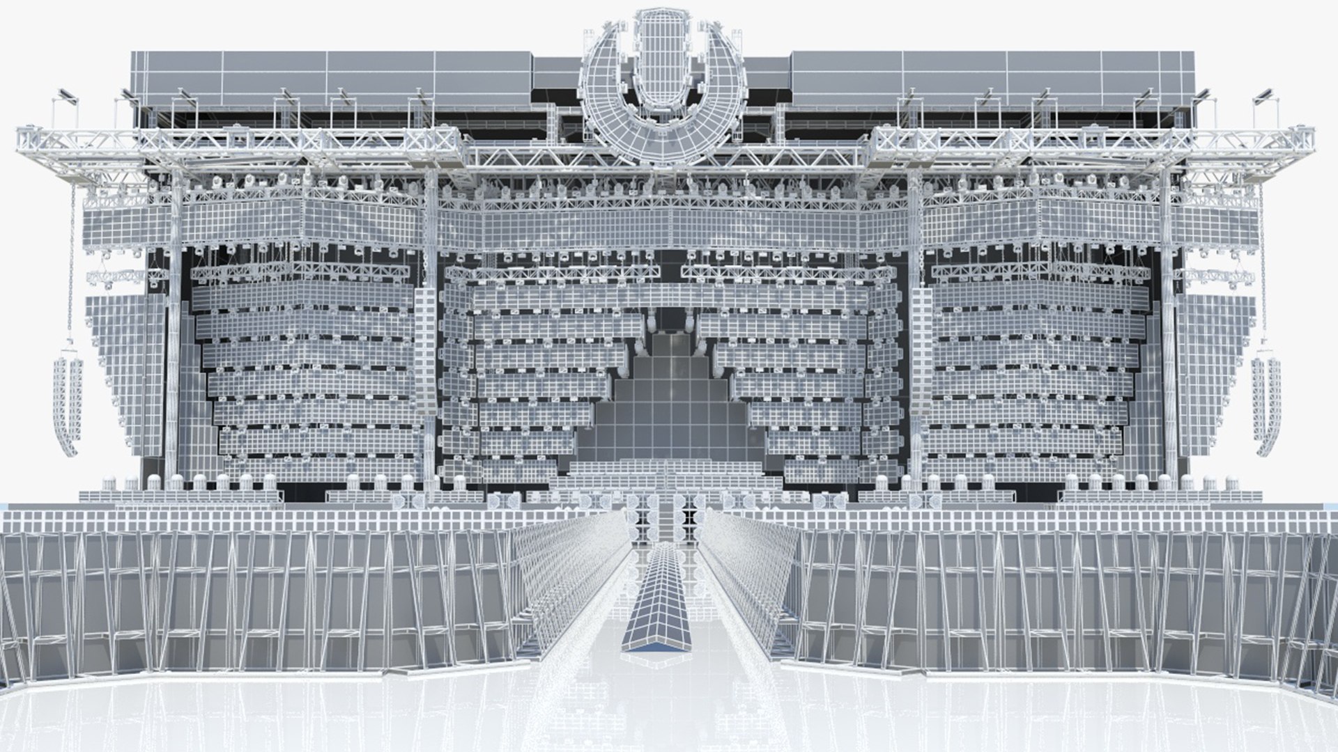 3D Model Ultra Music Festival 2019 Main Stage - TurboSquid 1733095