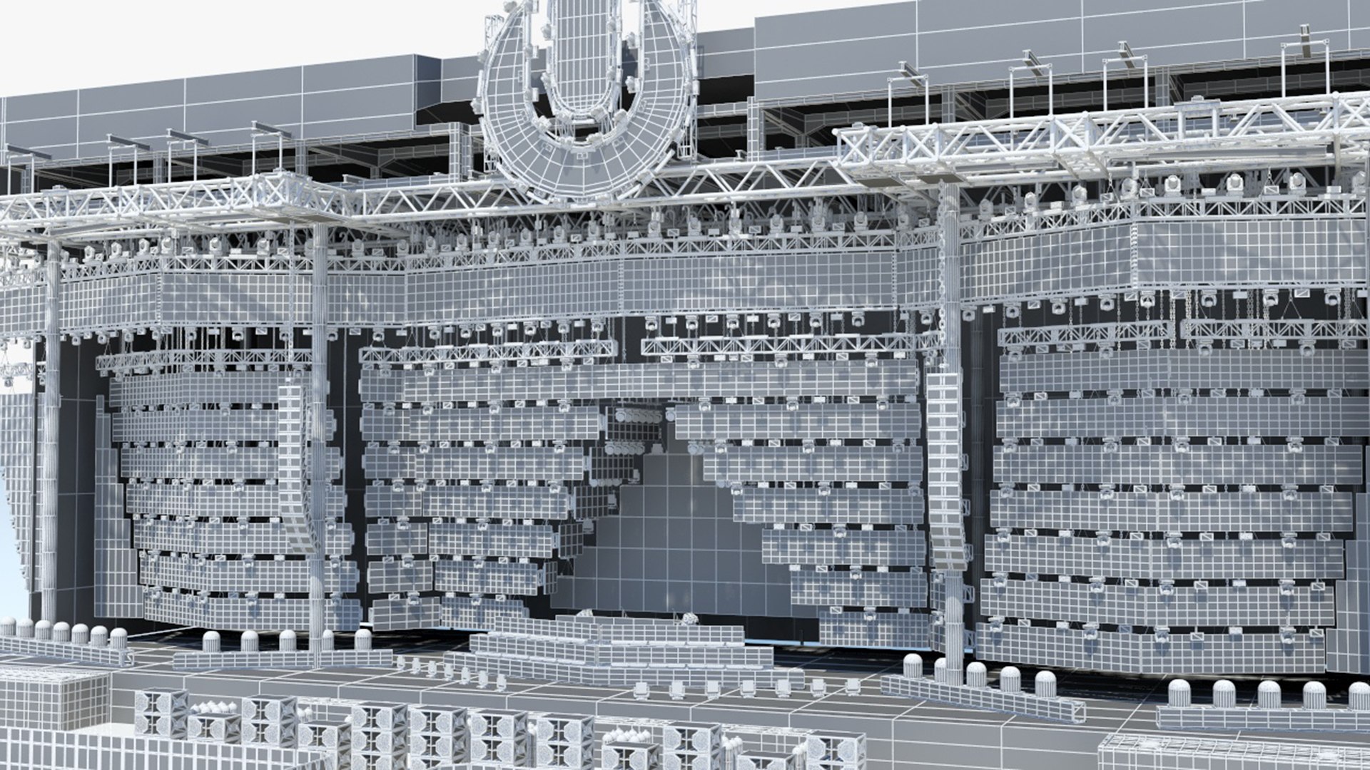 3D Model Ultra Music Festival 2019 Main Stage - TurboSquid 1733095