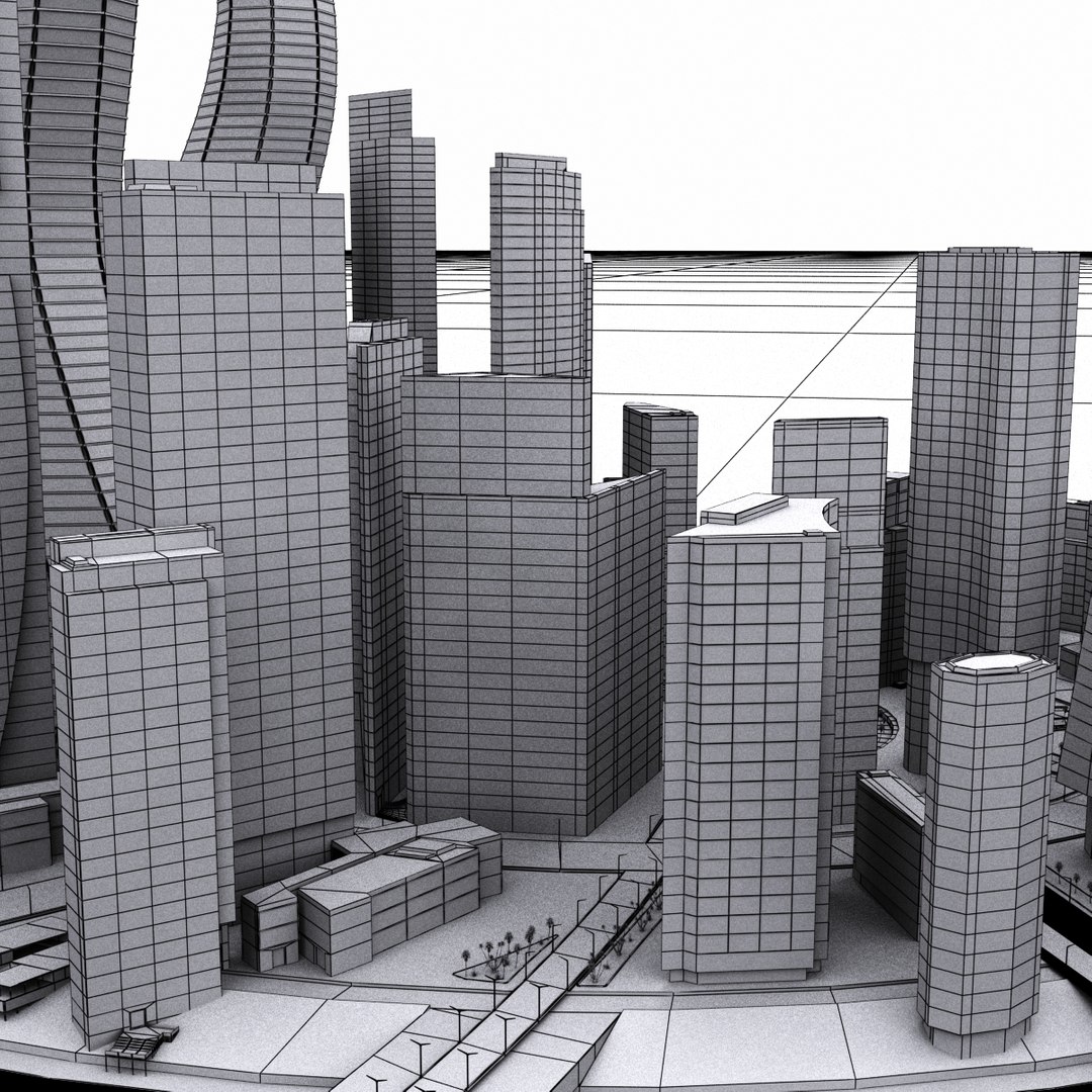 Dubai Towers City Architecture Buildings 3d Max