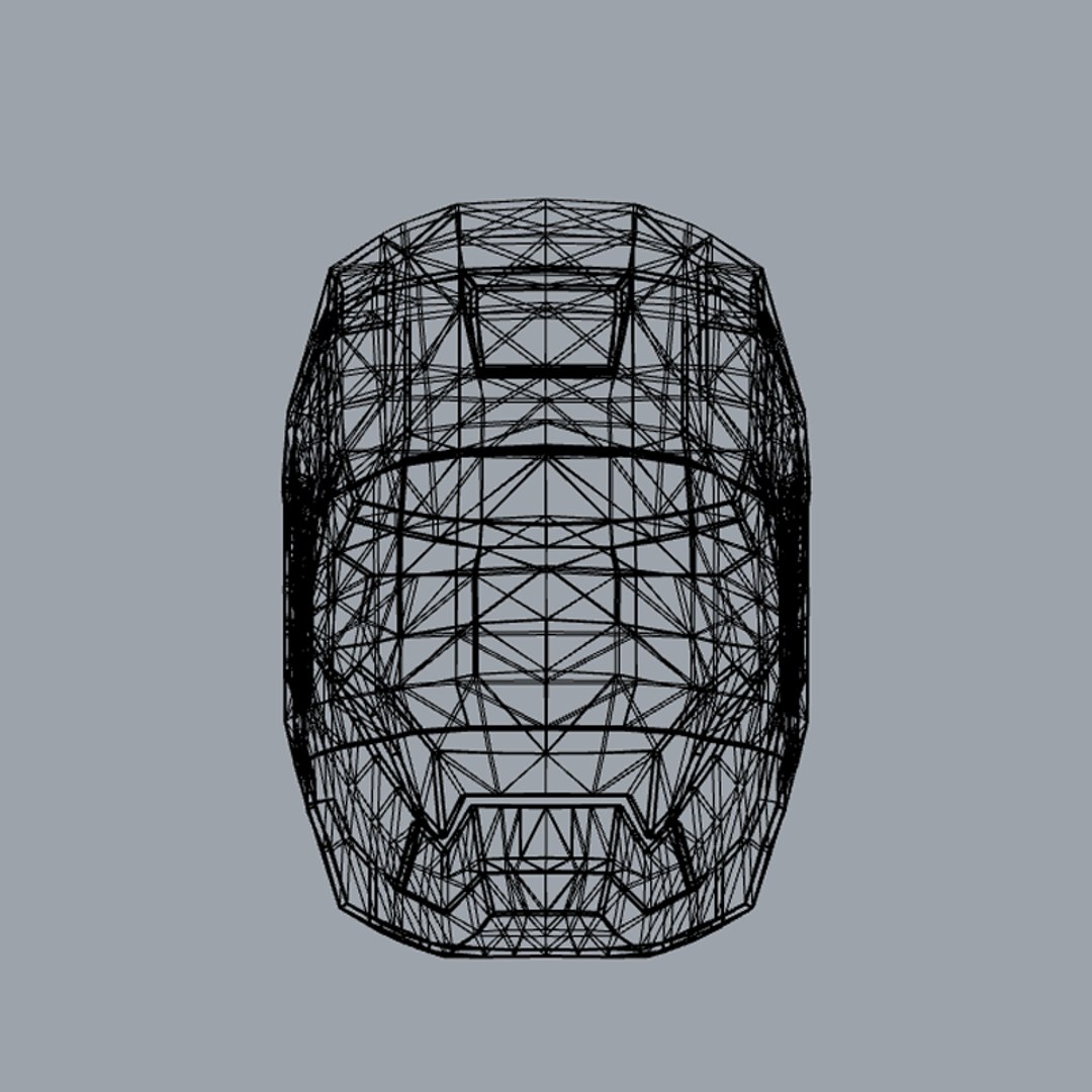 3D Model Iron-Man Helmet - TurboSquid 2384856