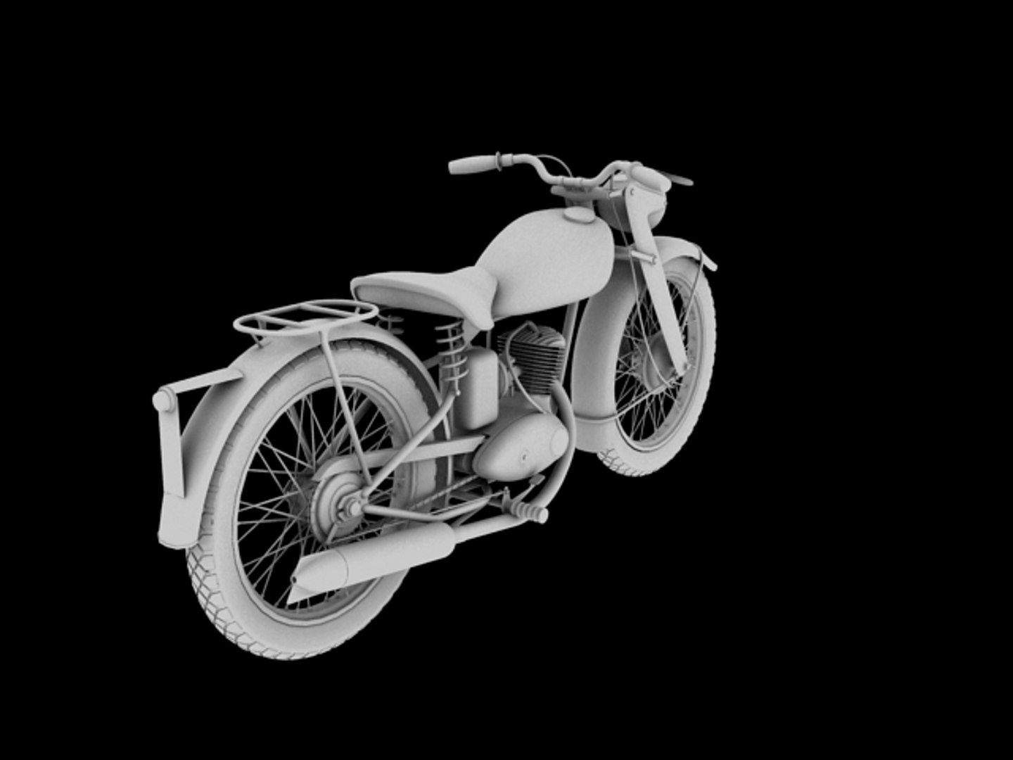Dkw Rt125 1950 C4d