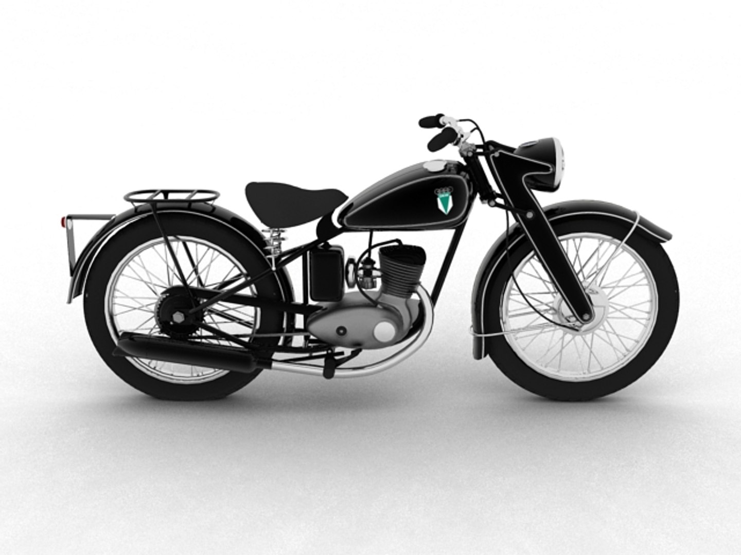 Dkw Rt125 1950 C4d