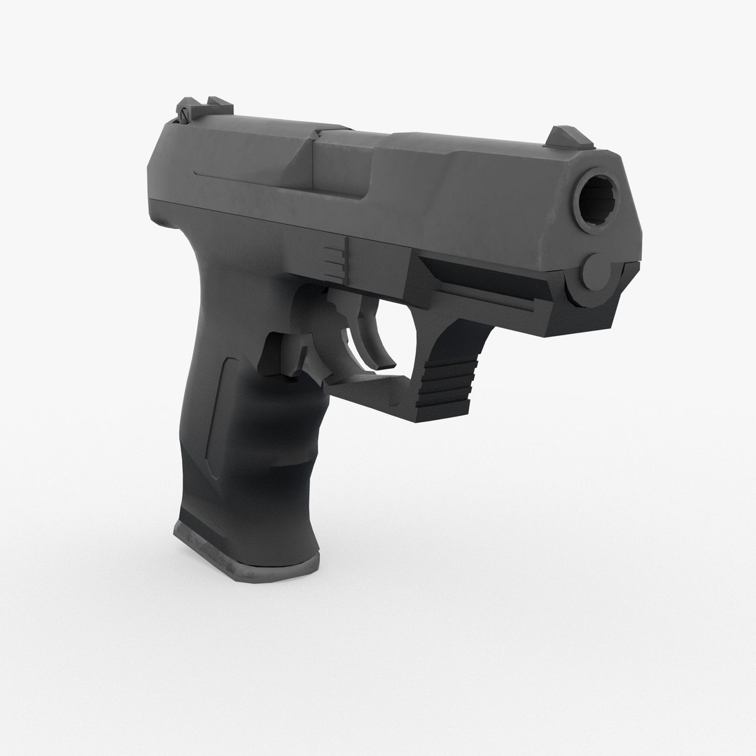 modelo 3d Gun Lowpoly Kitbash 37 - TurboSquid 1902039