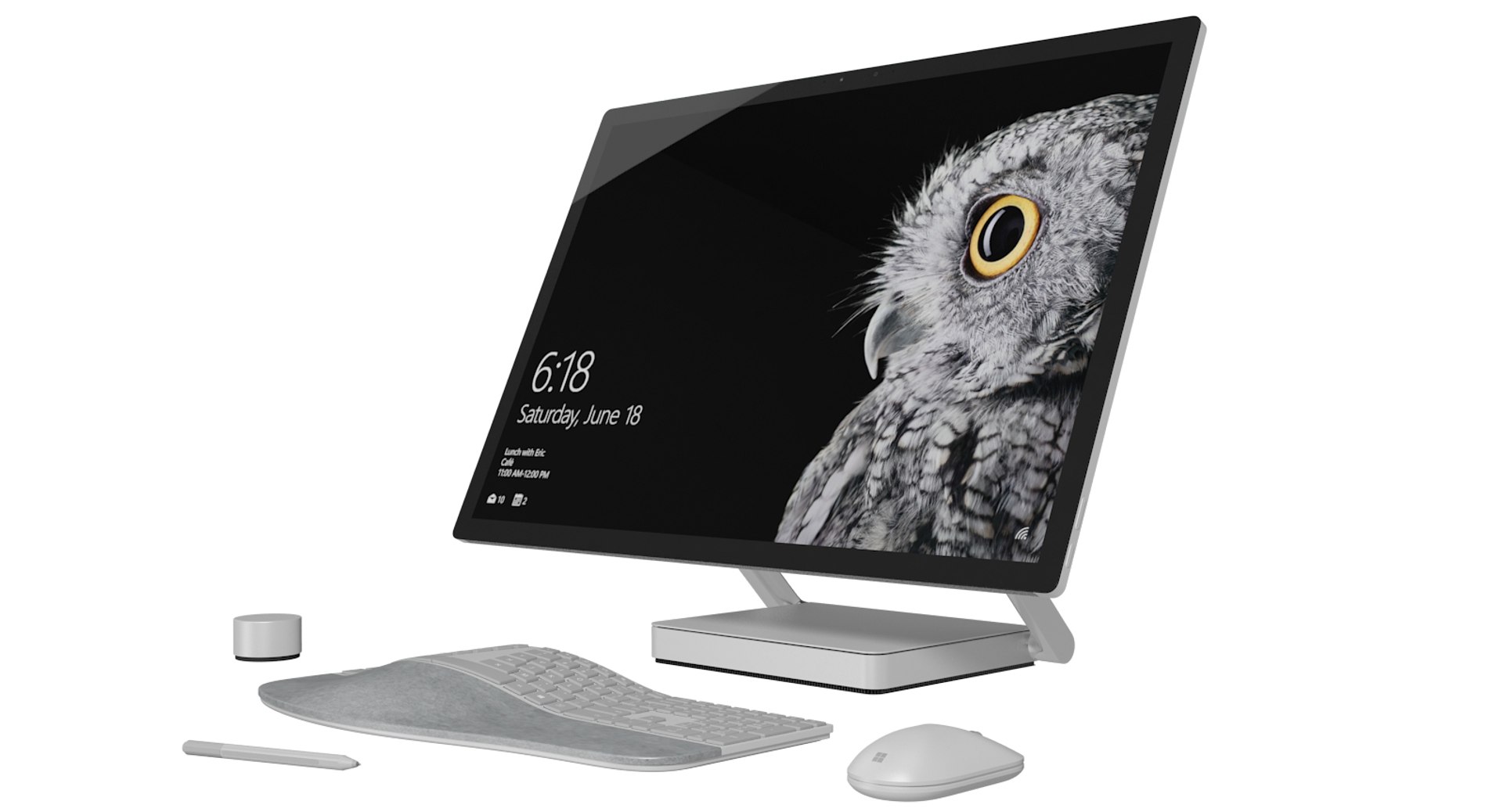 3d Model Realistic Microsoft Surface Studio