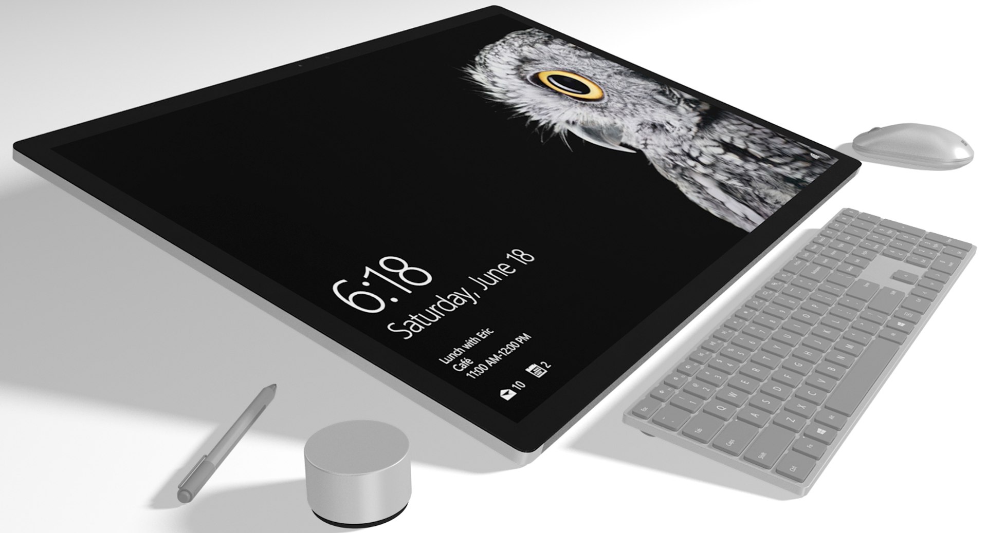 3d model realistic microsoft surface studio