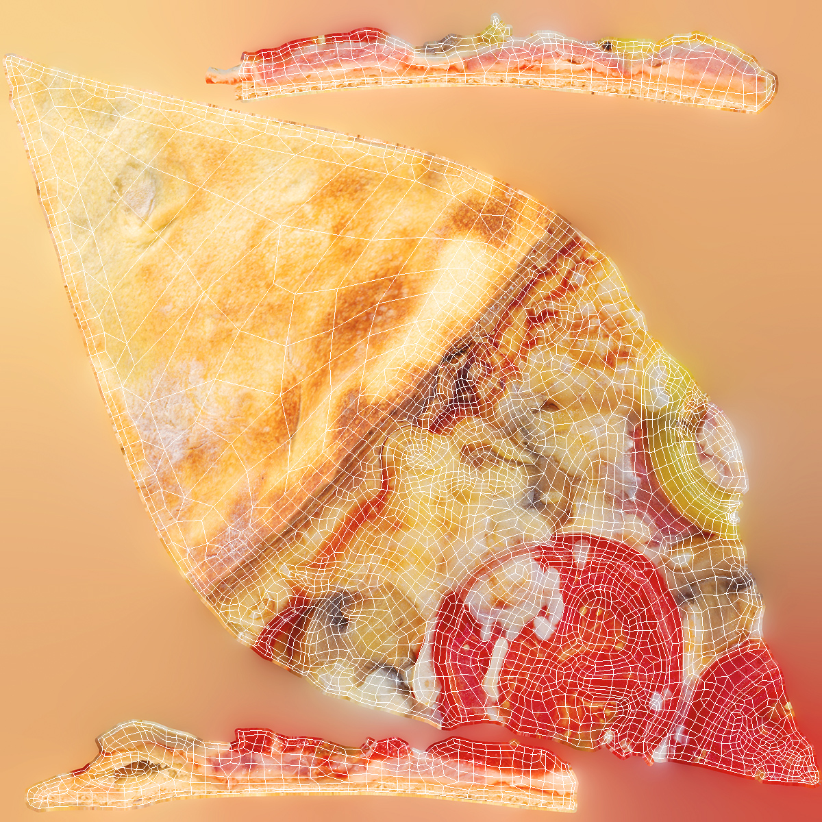 3D pizza slice model - TurboSquid 1615484