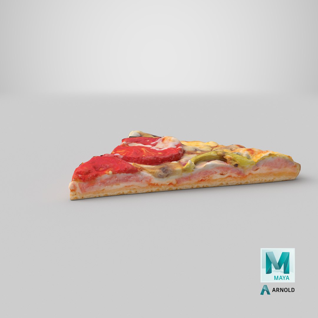 3D Pizza Slice Model - TurboSquid 1615484