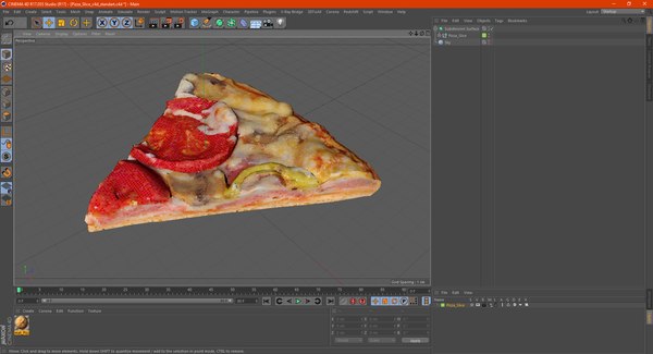 3D pizza slice model - TurboSquid 1615484