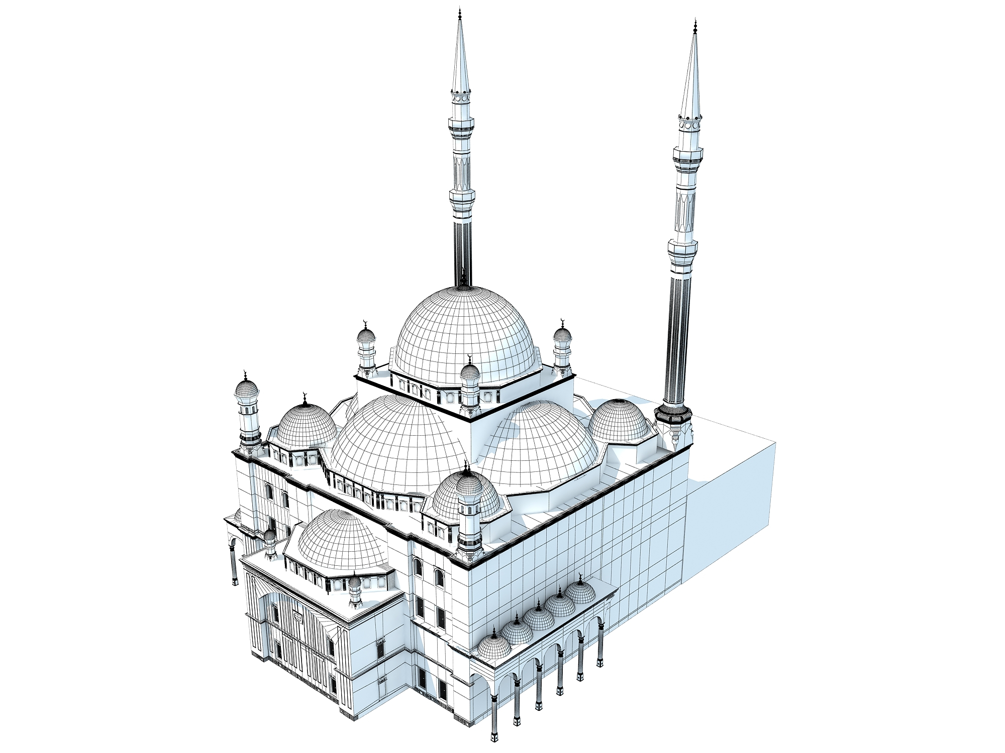 3d model mohamed ali mosque