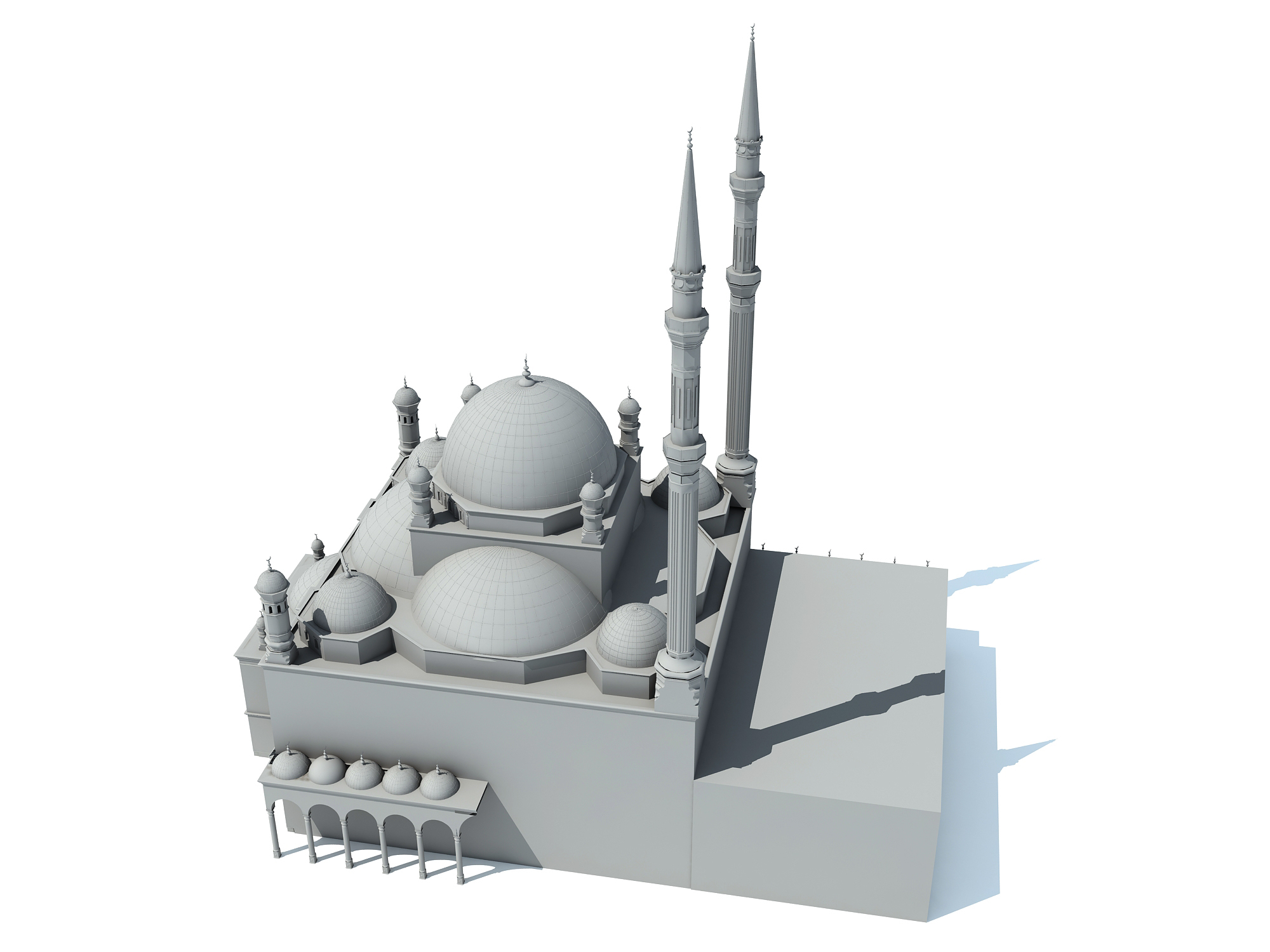 3d model mohamed ali mosque