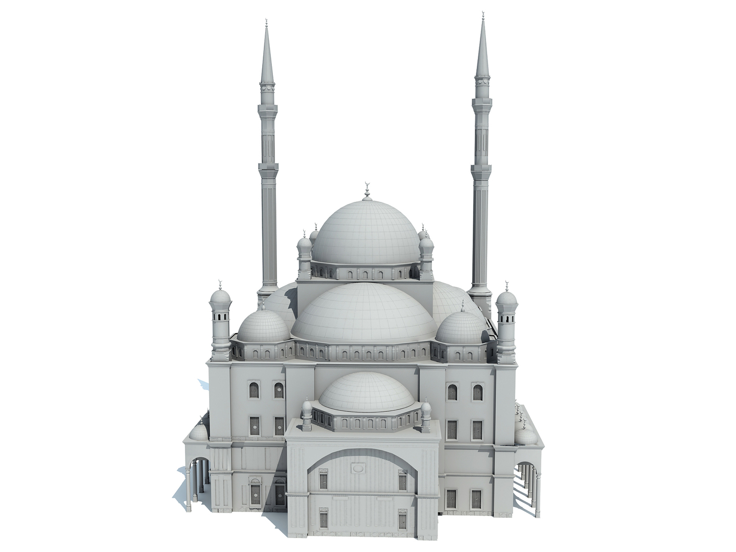 3d model mohamed ali mosque