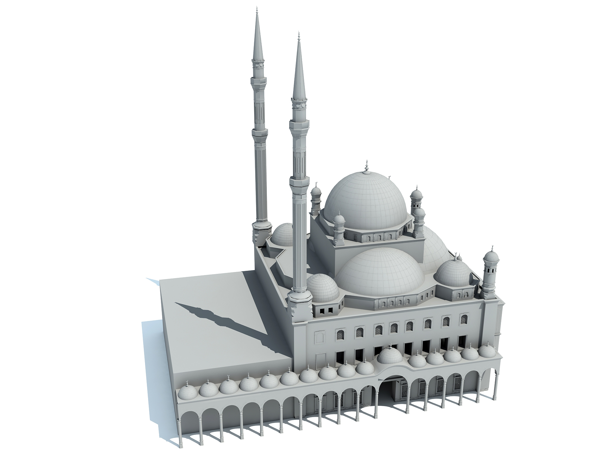 3d model mohamed ali mosque