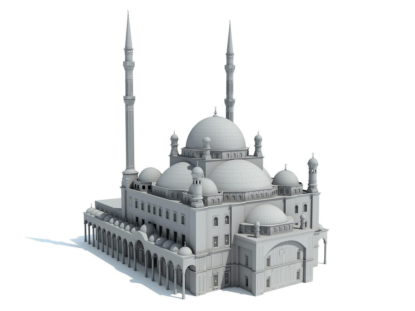 3d Model Mohamed Ali Mosque