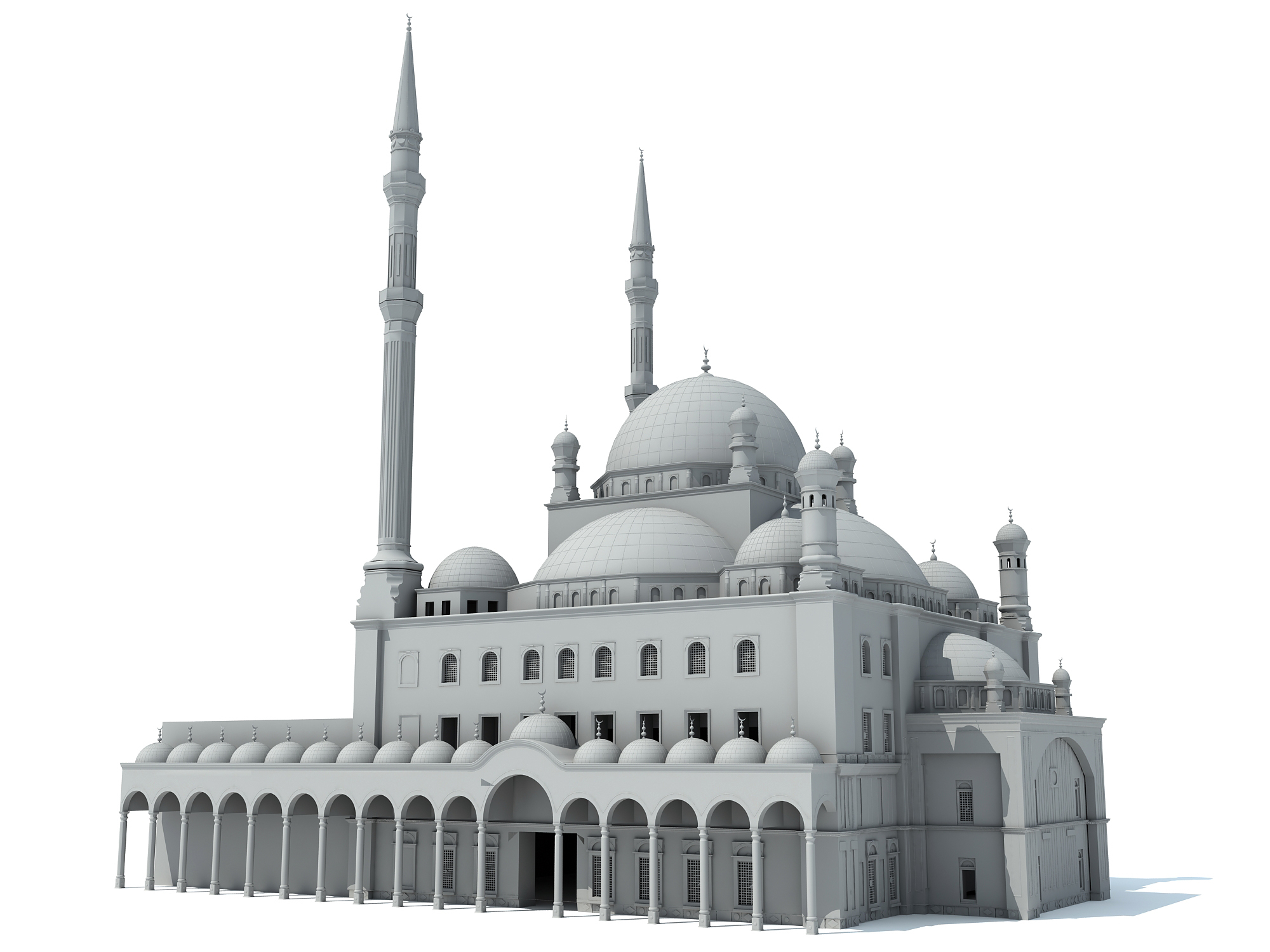 3d model mohamed ali mosque
