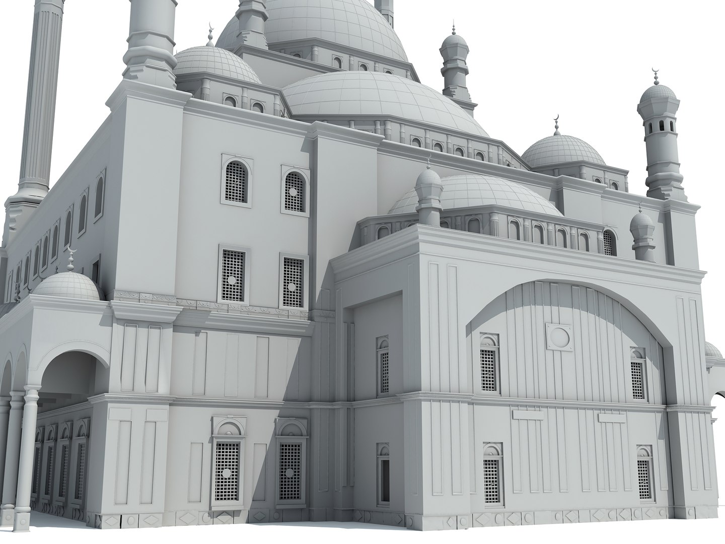 3d Model Mohamed Ali Mosque