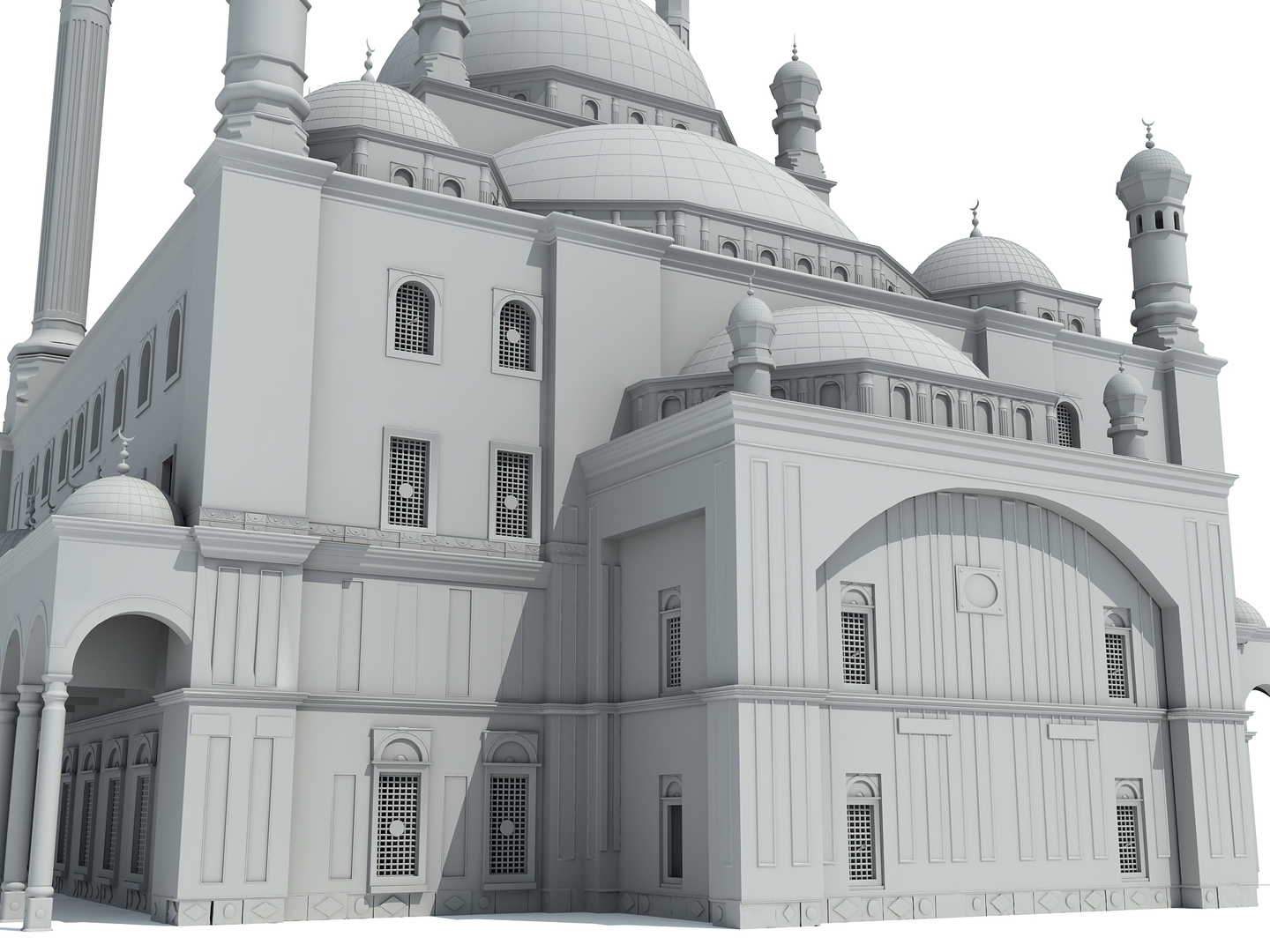 3d model mohamed ali mosque