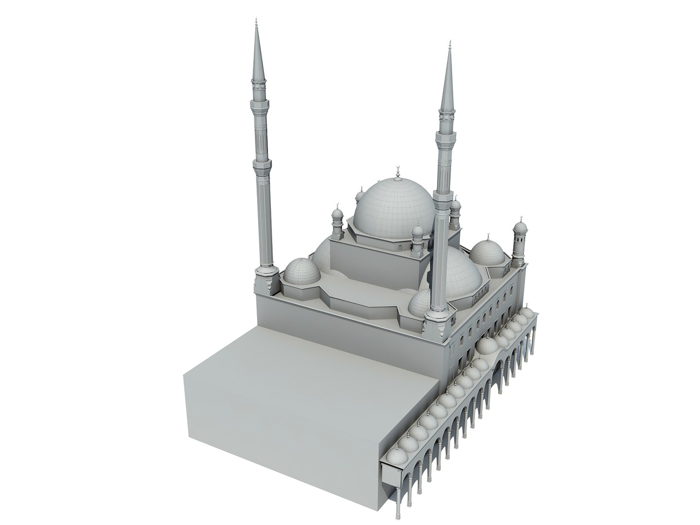3d Model Mohamed Ali Mosque