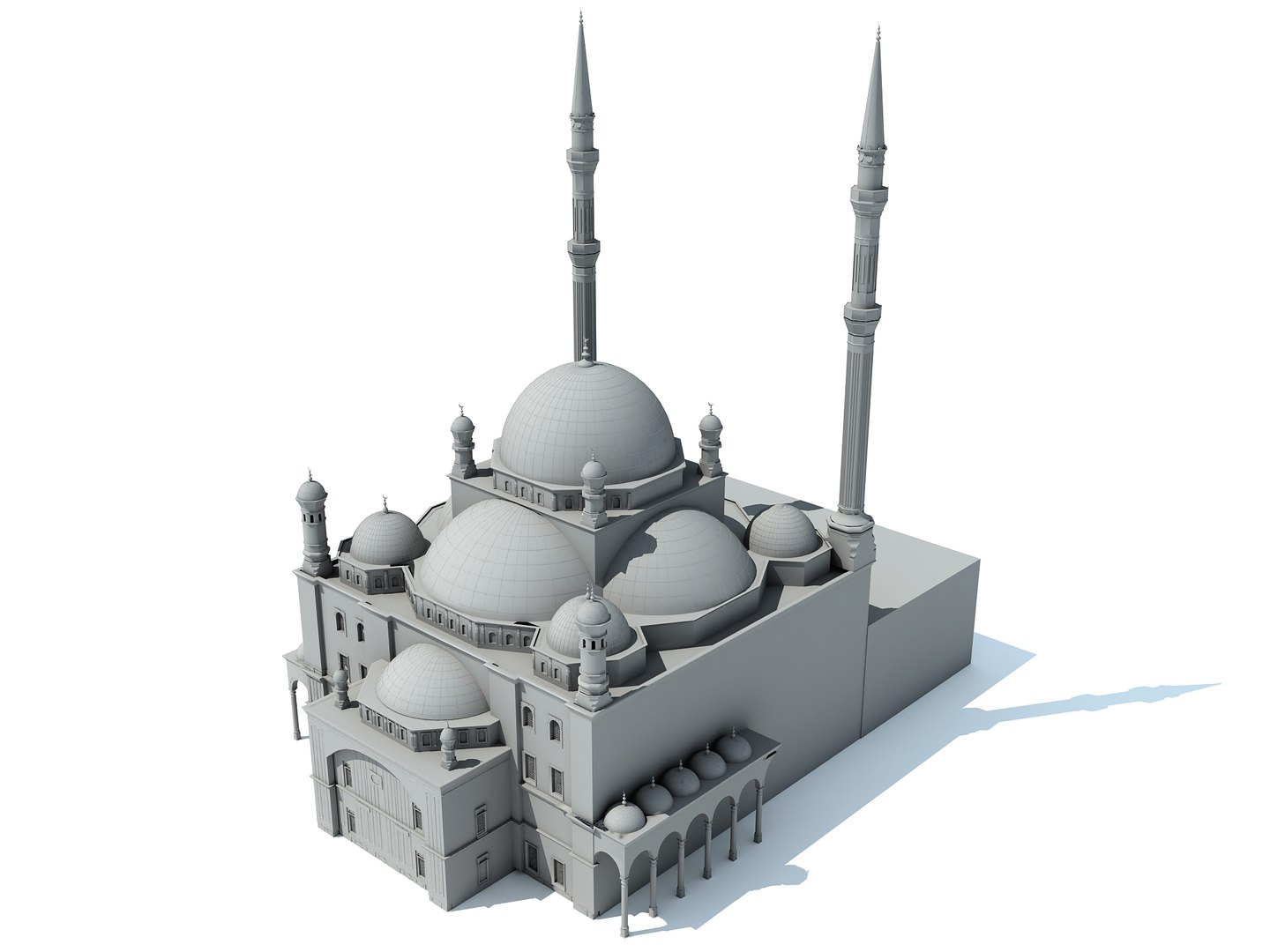 3d Model Mohamed Ali Mosque
