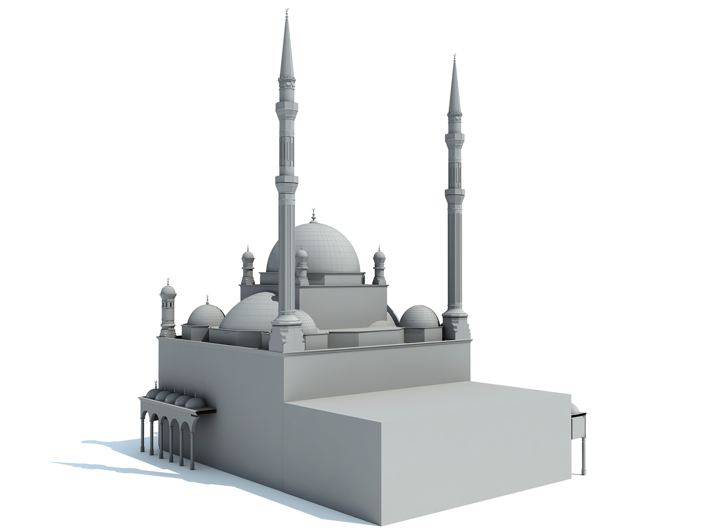 3d model mohamed ali mosque