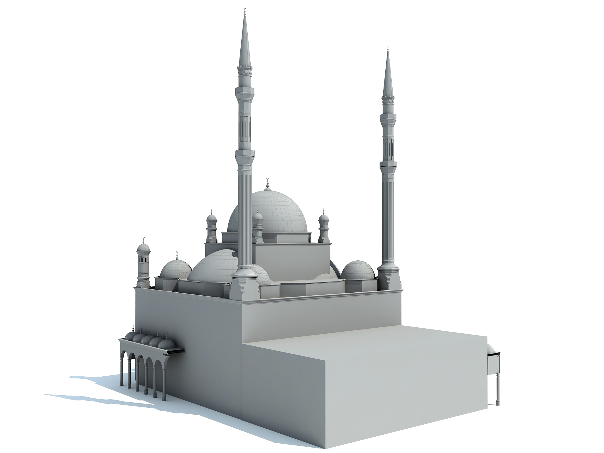 3d model mohamed ali mosque