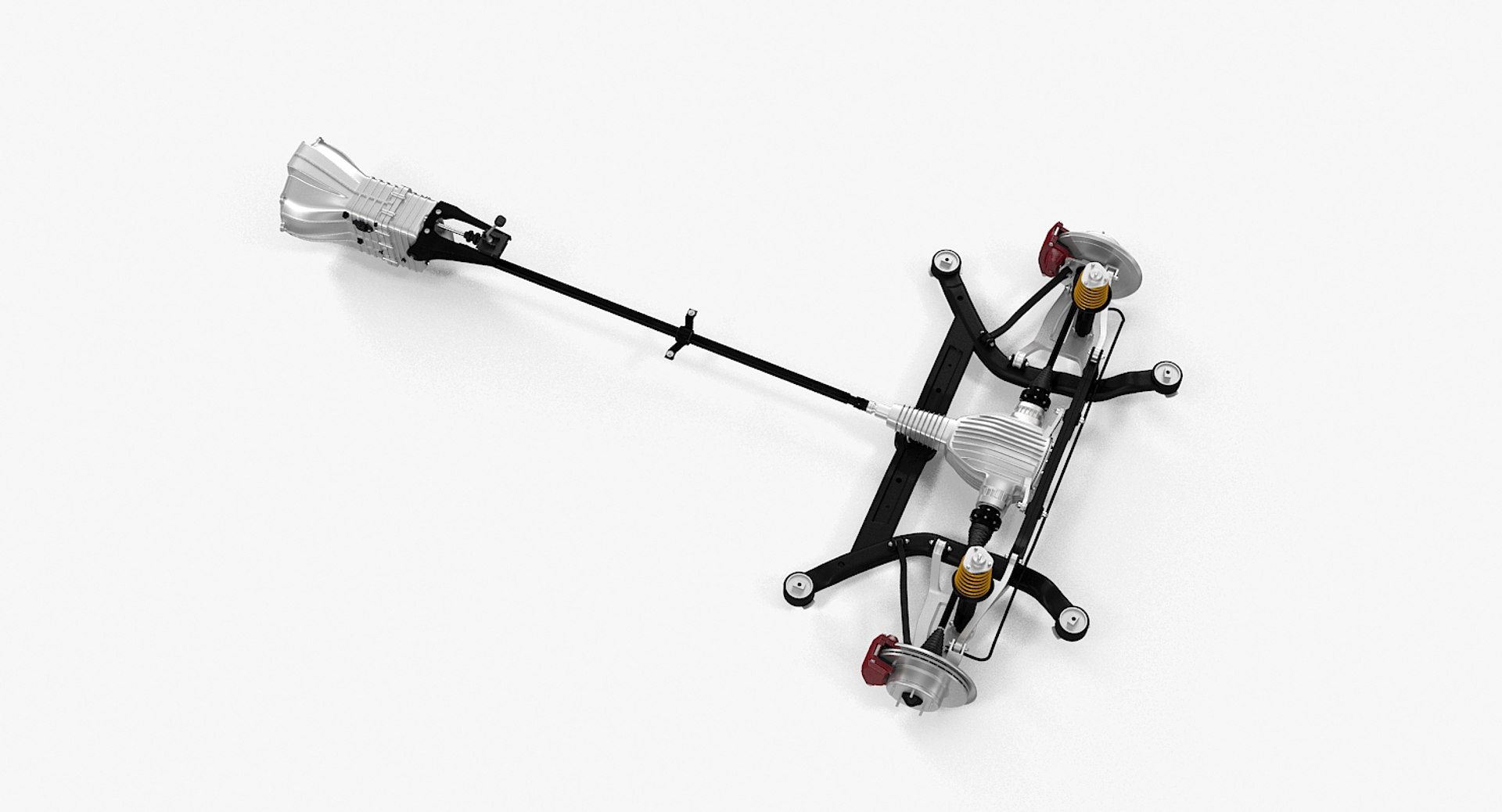 rwd gearbox 3d model