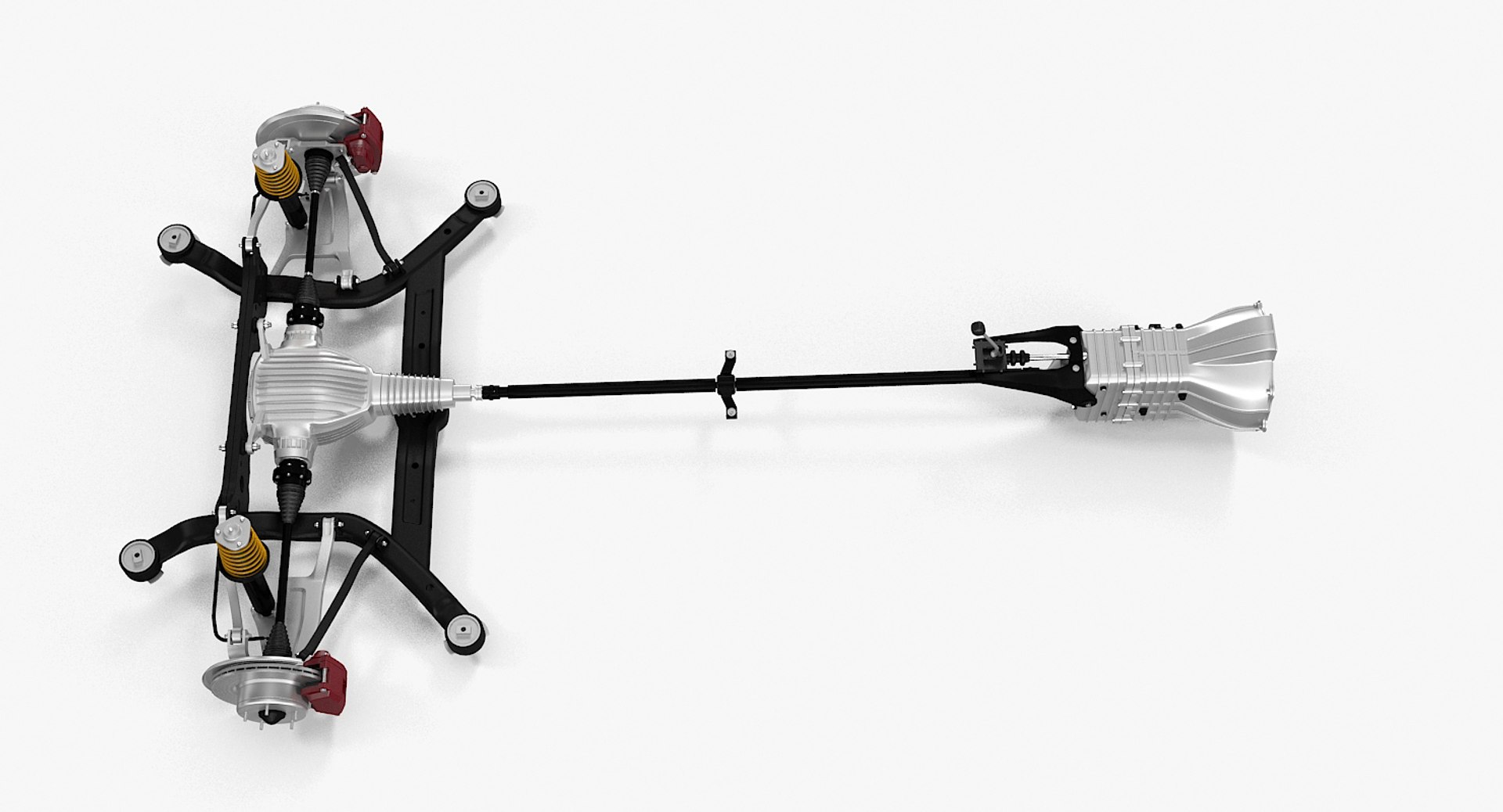 rwd gearbox 3d model