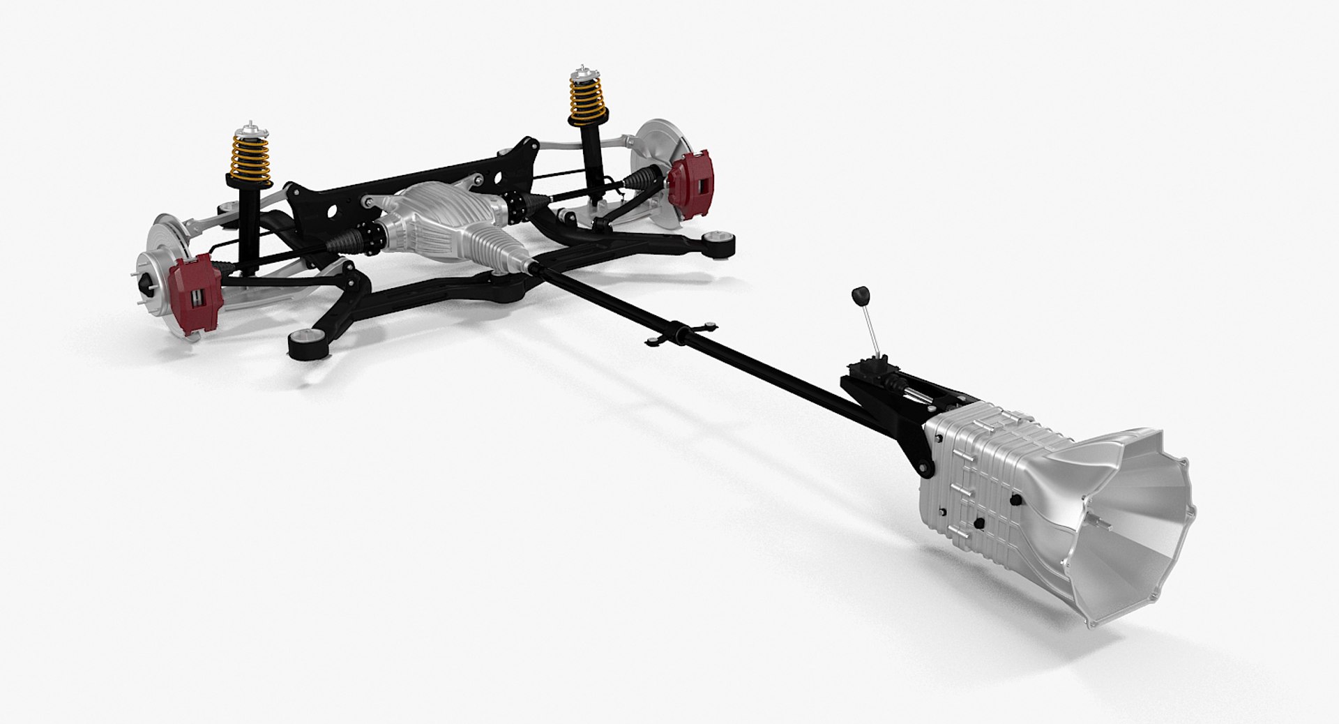 rwd gearbox 3d model