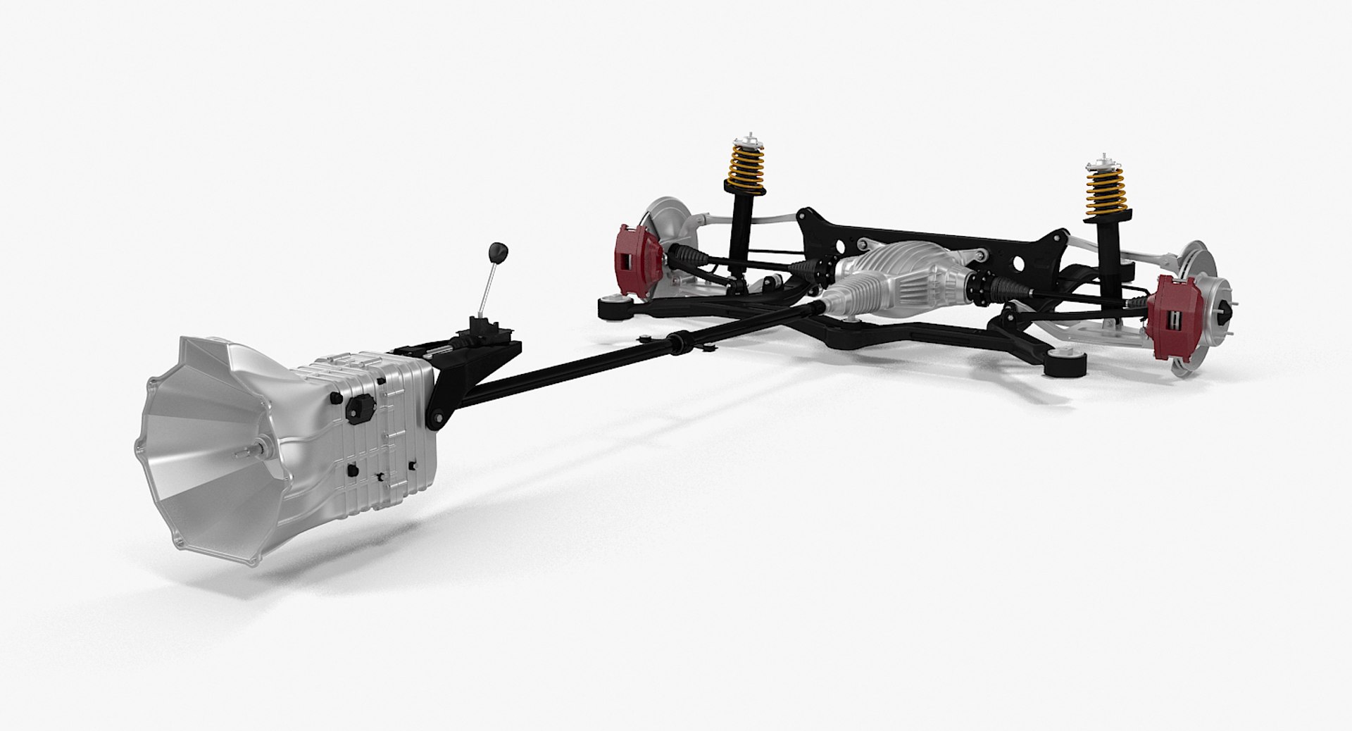 rwd gearbox 3d model