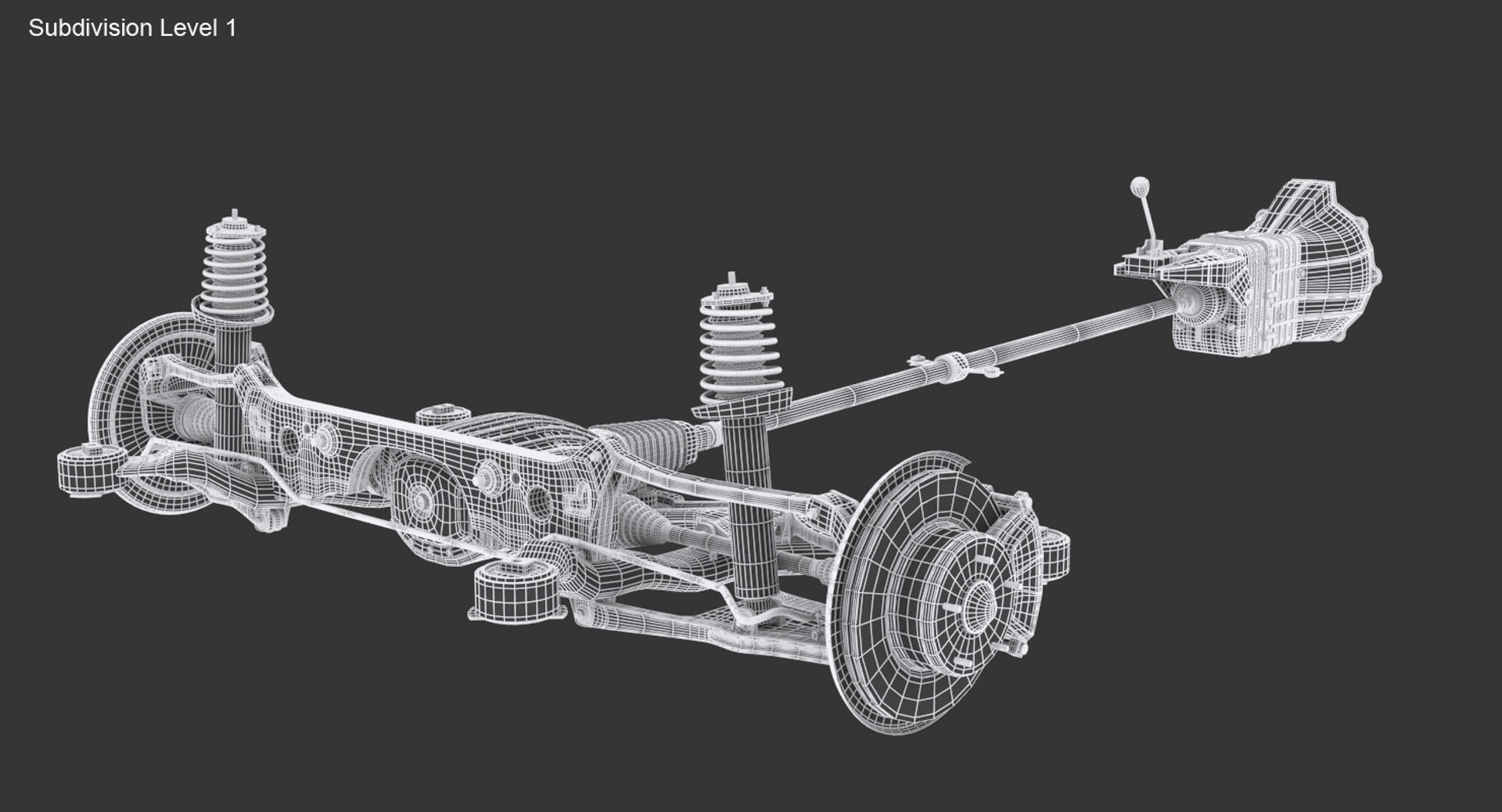 rwd gearbox 3d model