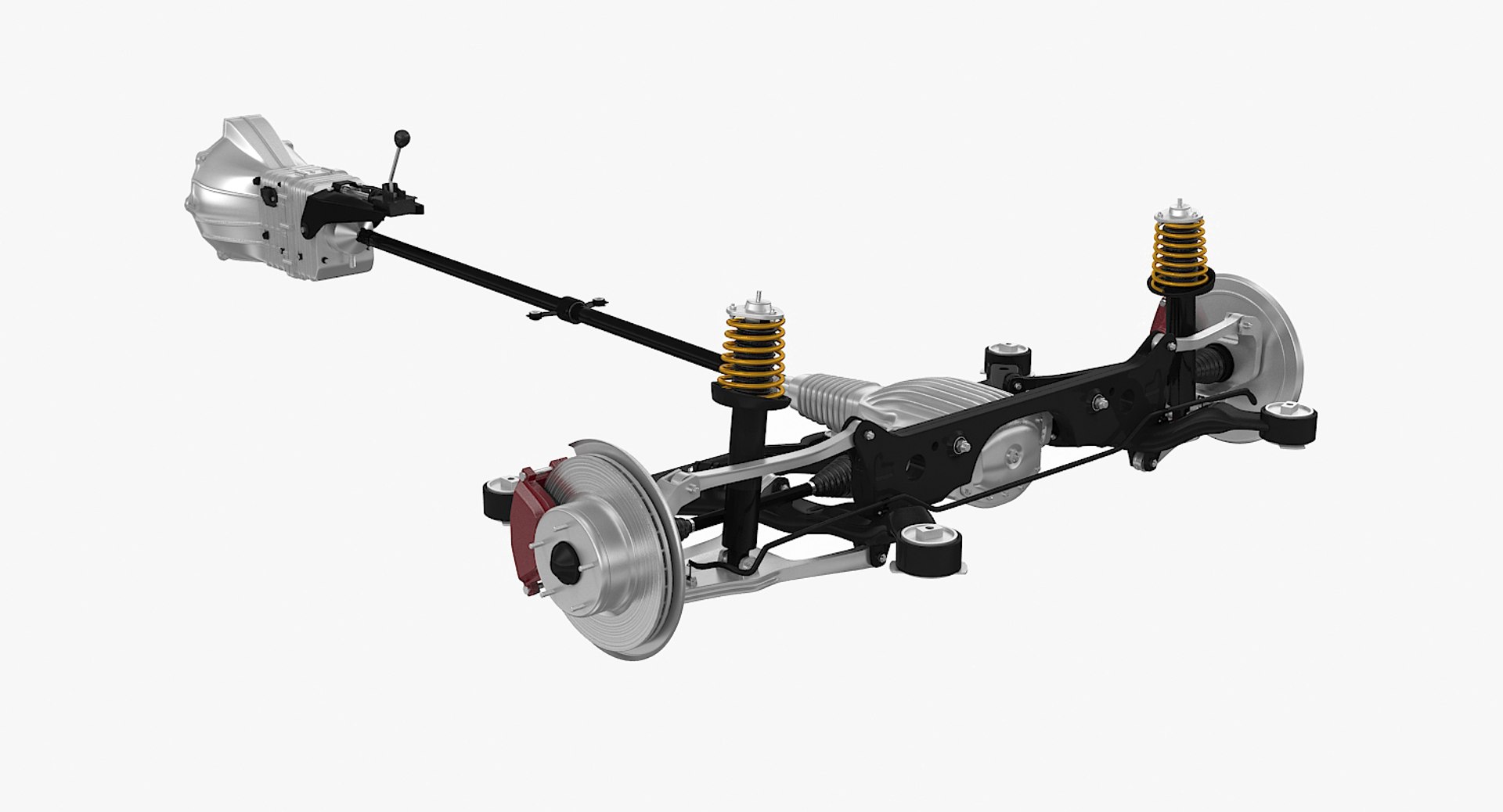 rwd gearbox 3d model