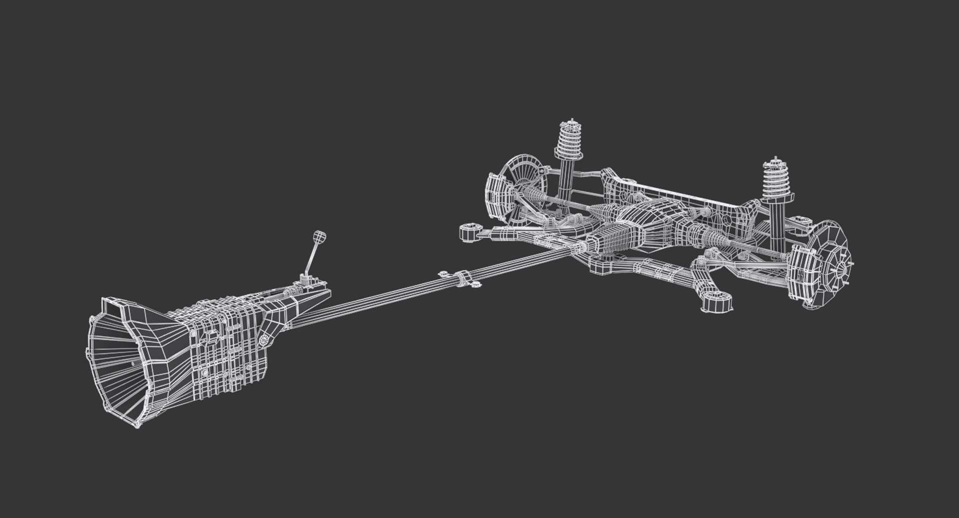 rwd gearbox 3d model