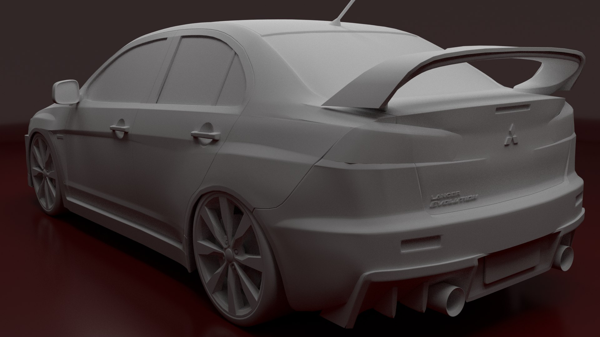 3D Model Lancer Evolution X - TurboSquid 1249781