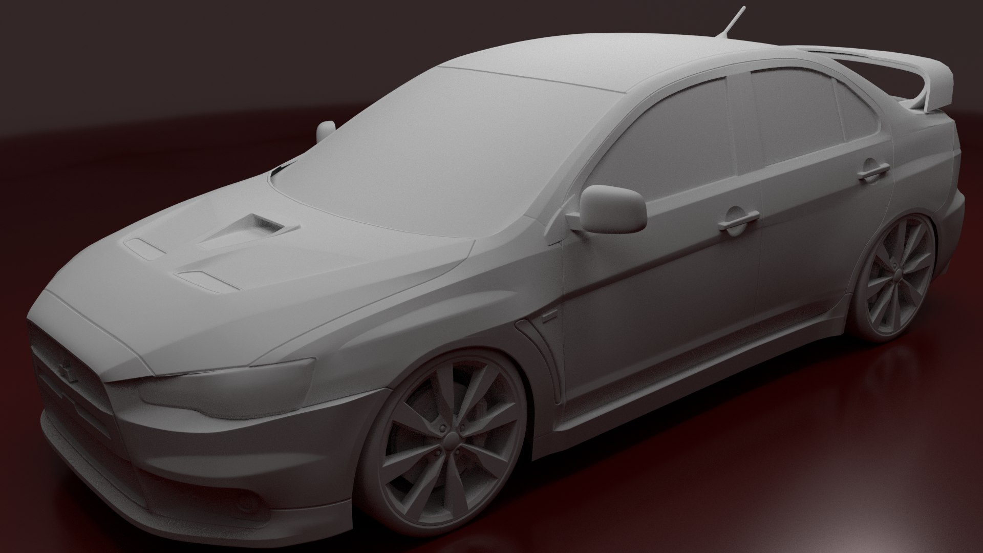 3D Model Lancer Evolution X - TurboSquid 1249781