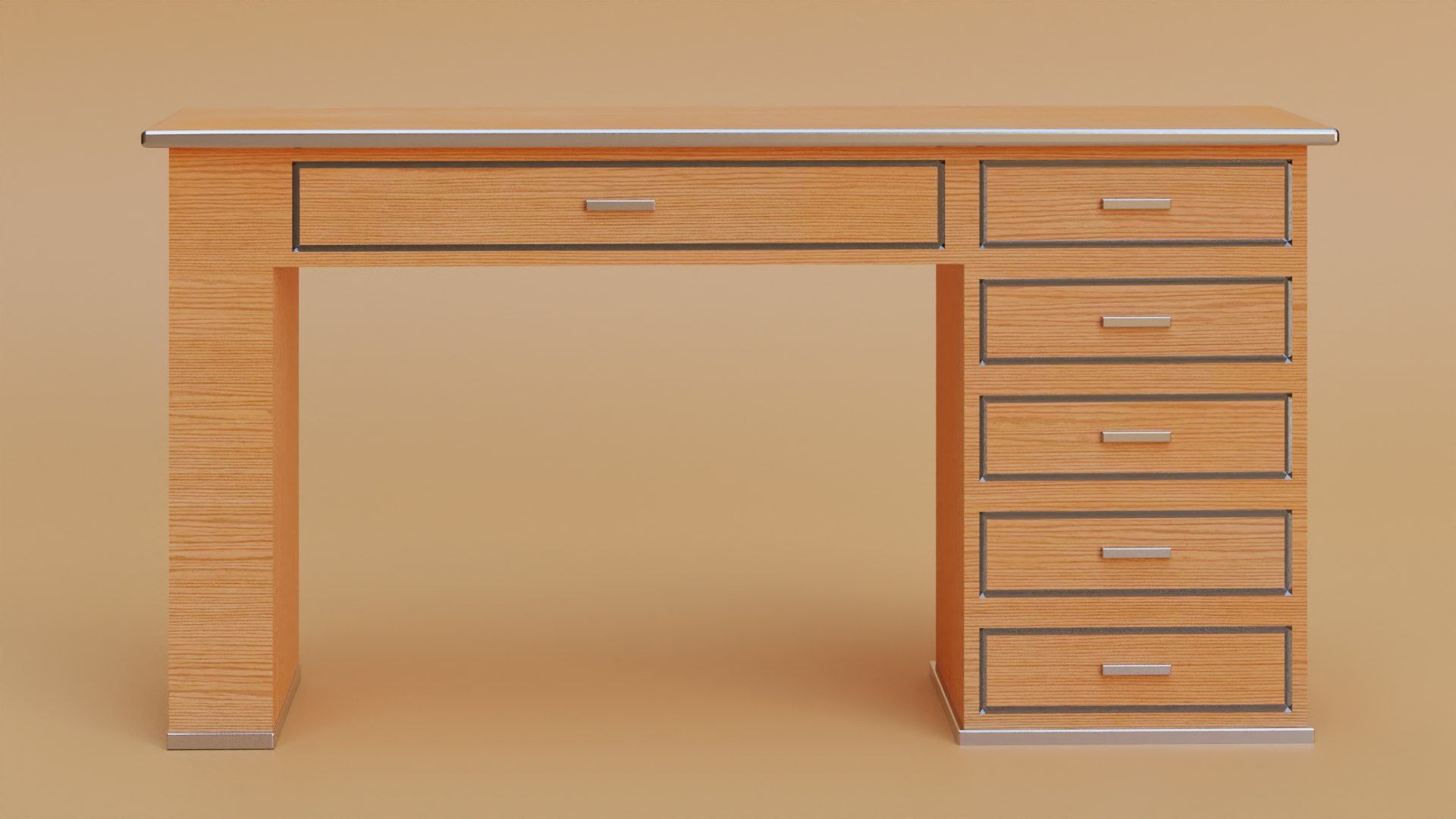 3D Study Table Model - TurboSquid 1873848