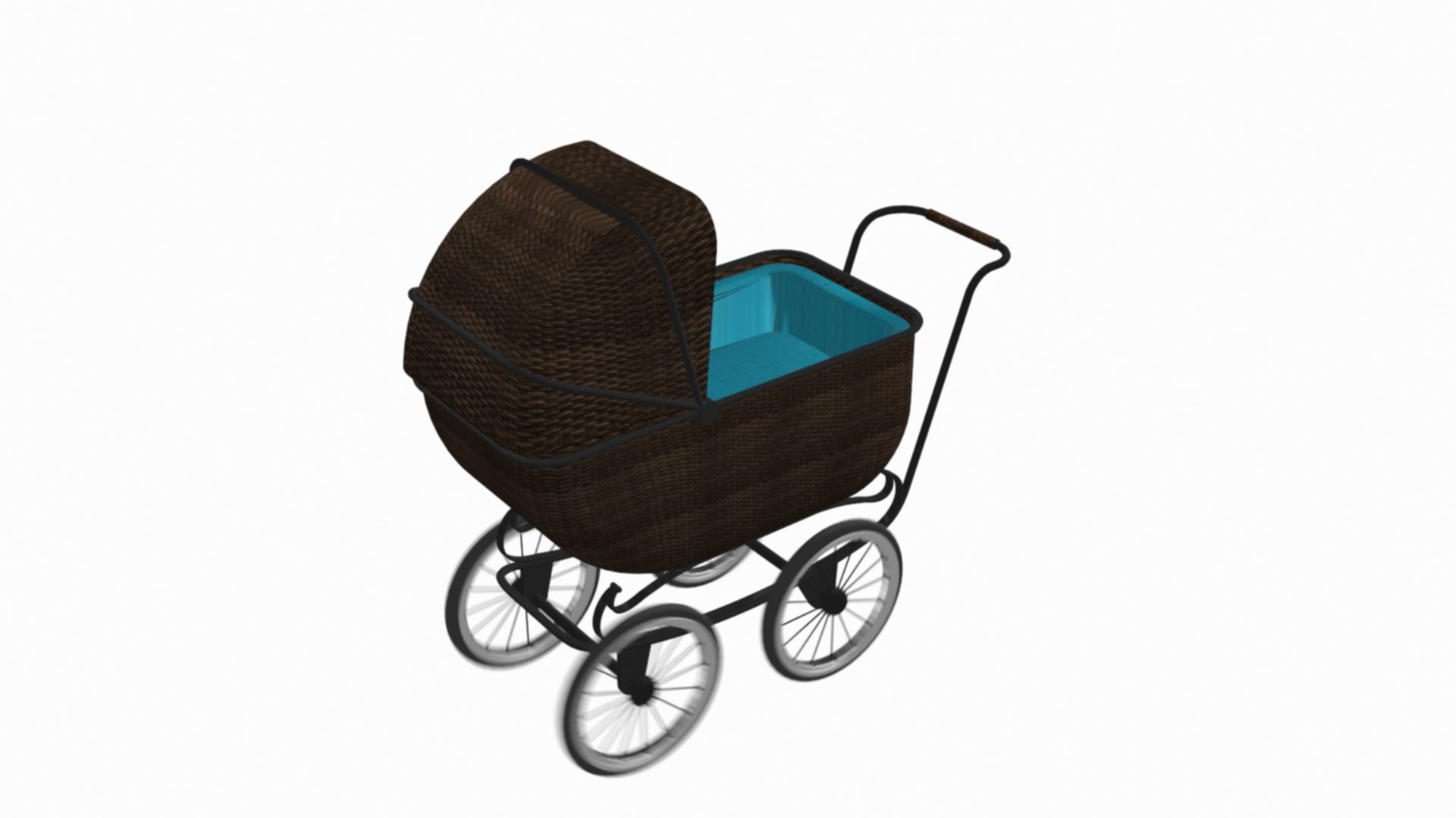 Victorian Era Baby Buggy 3D Model - TurboSquid 1468381
